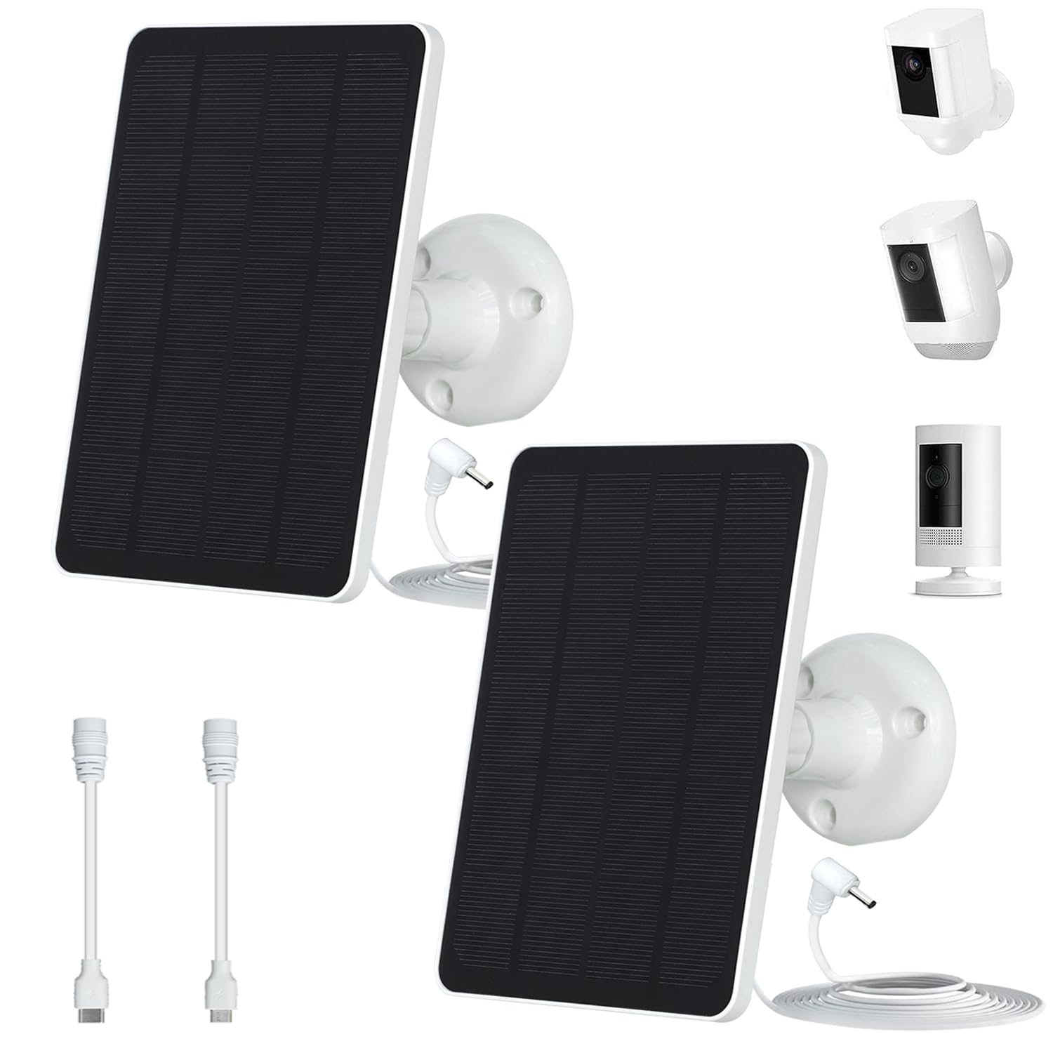 Upgrade 5W Solar Panel for Ring Camera, Compatible with Ring Spotlight ...