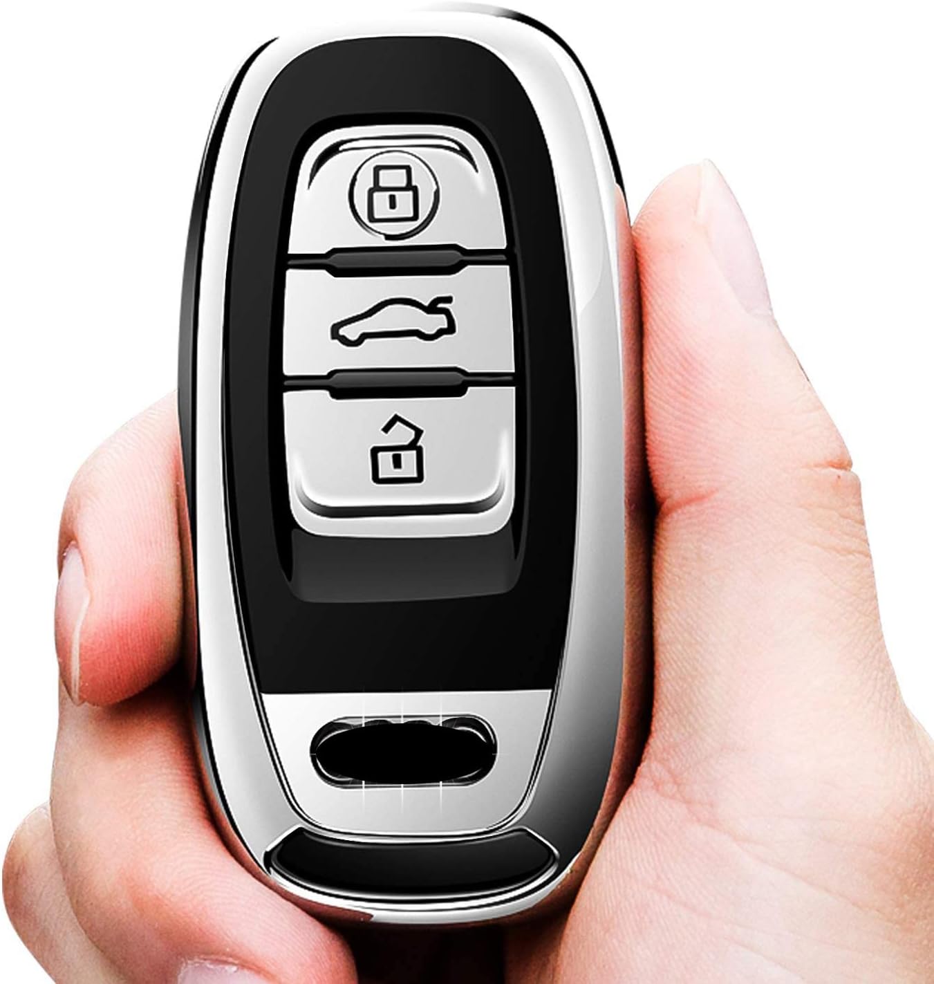 Amazon.com: Tukellen for Audi Key Fob Cover Case,Premium Soft TPU 360 ...