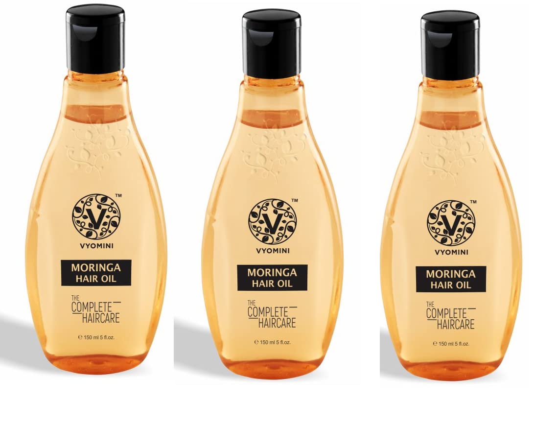 Buy Vyomini Moringa Hair Oil (pack of 3)150 ml - THE COMPLETE HAIR with ...