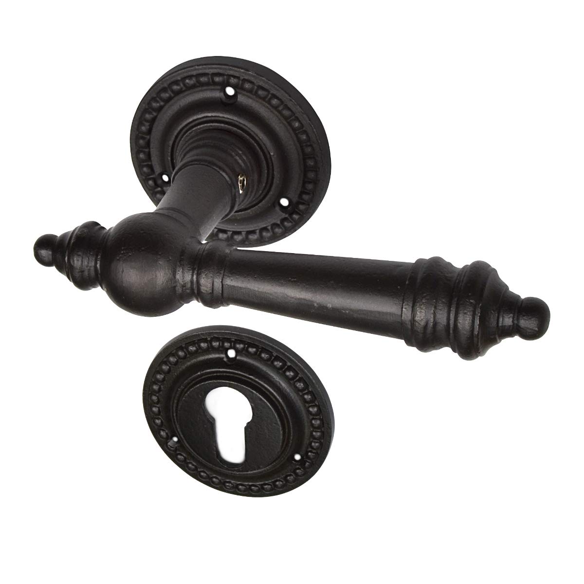 Old Iron Handle Cast Iron Black Antique Lever Mortise Door Handles Old