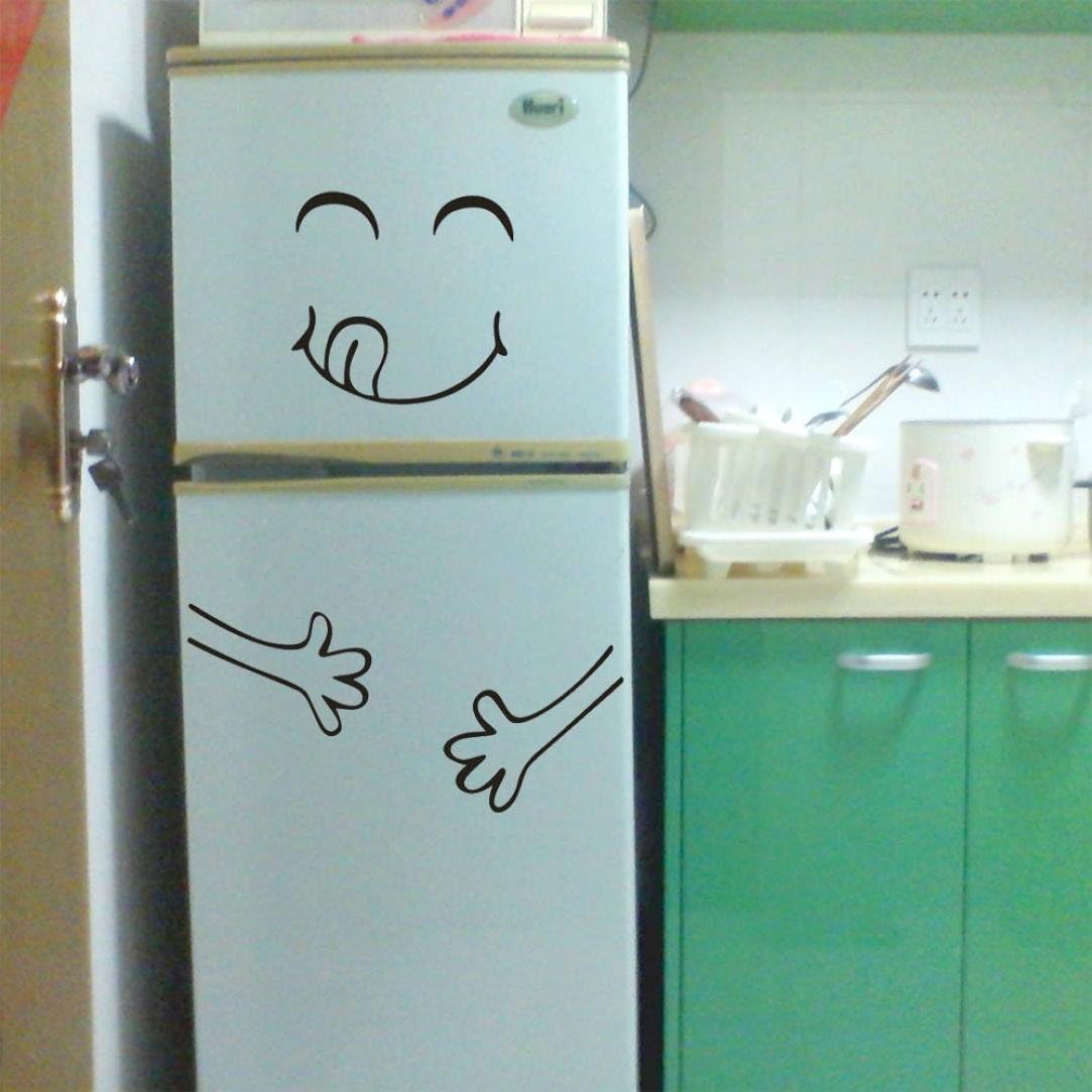 Amazon.com: Cloudro Wall Stickers for Fridge, Removable Cute Wall ...