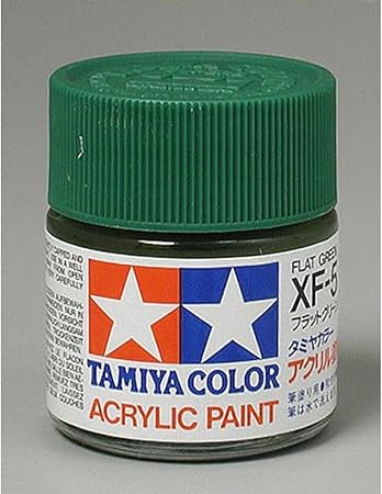 Amazon.com: Tamiya Acrylic XF5 Flat, Green : Arts, Crafts & Sewing