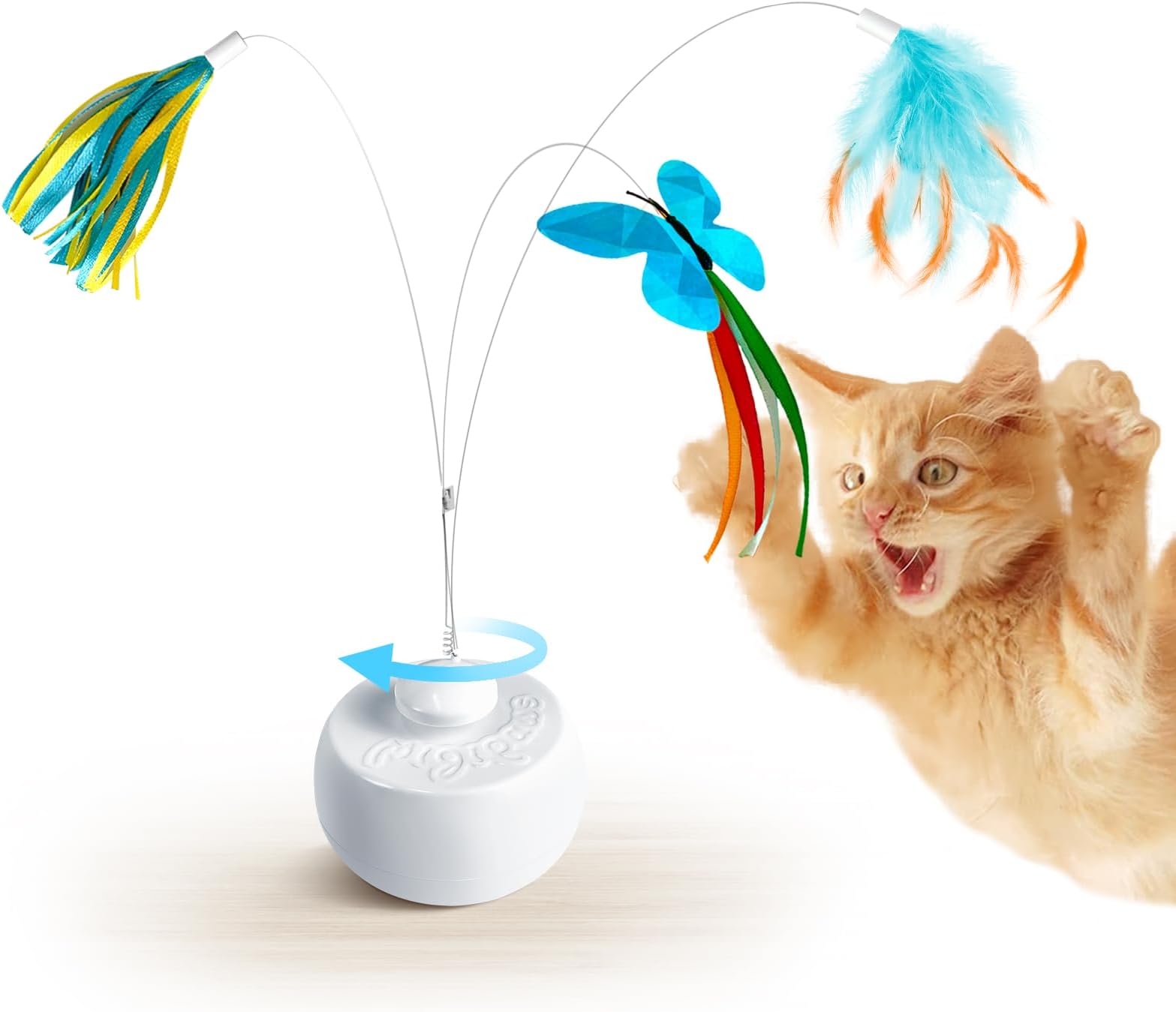 Amazon.com : RDJ-DISPENSER Cat Interactive Toys forcat Wand Toy Indoor ...