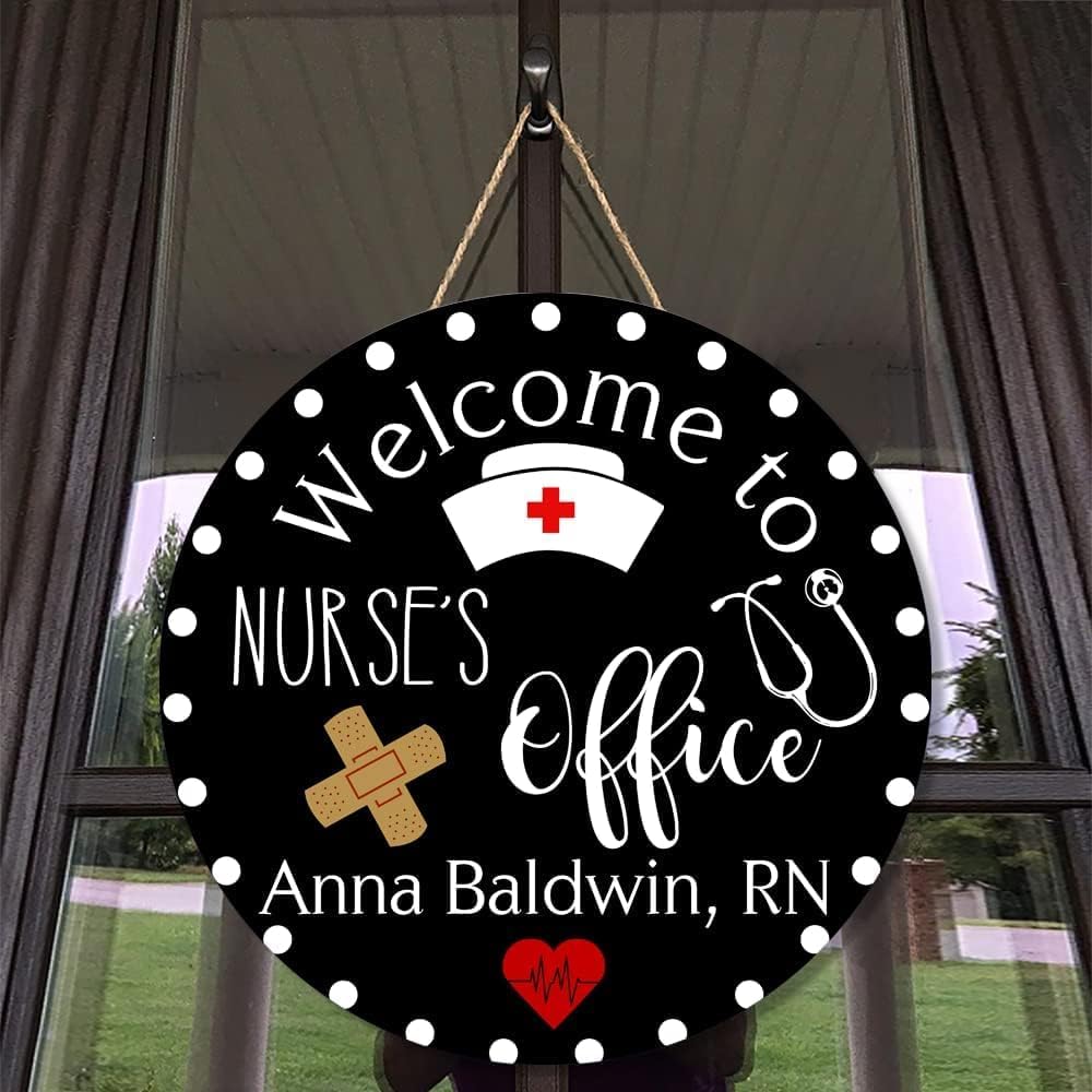 Amazon.com: Personalized Nurse sign, school nurse sign, nurse gifts ...