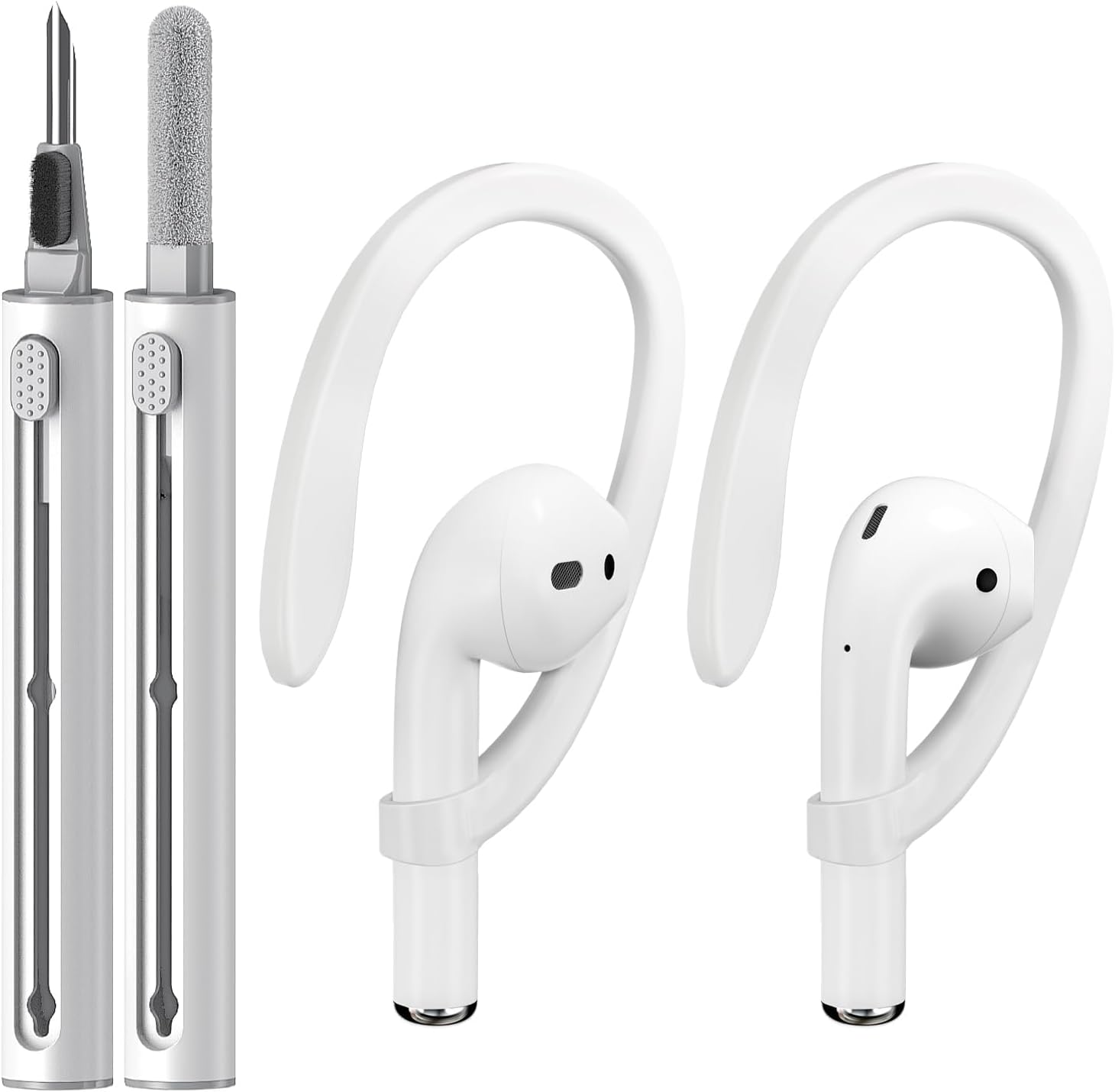 Amazon.com: 2 Pairs Ear Hooks Designed for Apple AirPods 1, 2, 3rd,4th ...