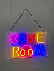Neon Game Room Sign, Colorful Game Room Decor Sign, Neon LED Signs for ...