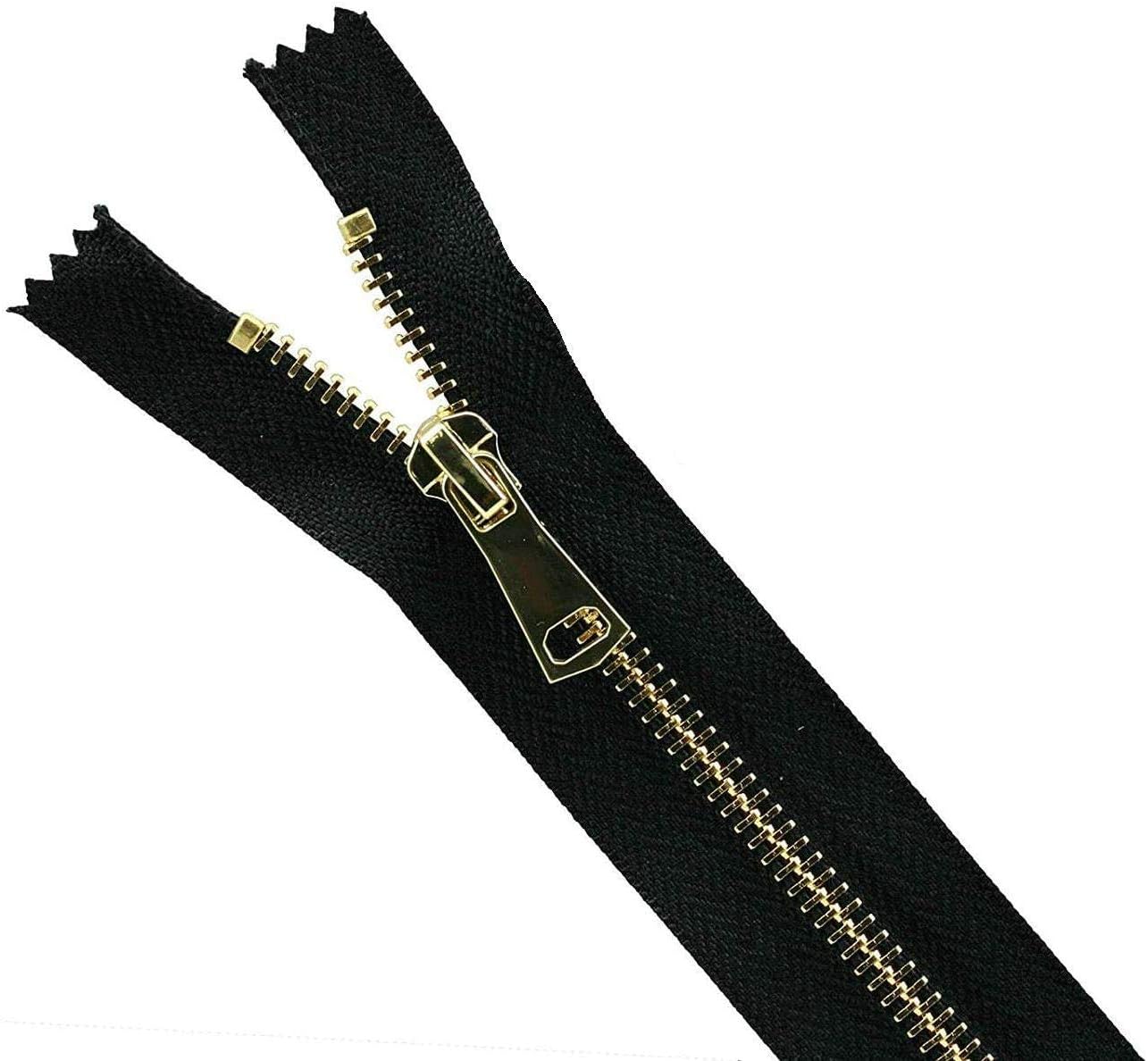 Amazon.com: Leekayer 6pcs #5 Metal Zippers 7 inch Close End Jeans ...