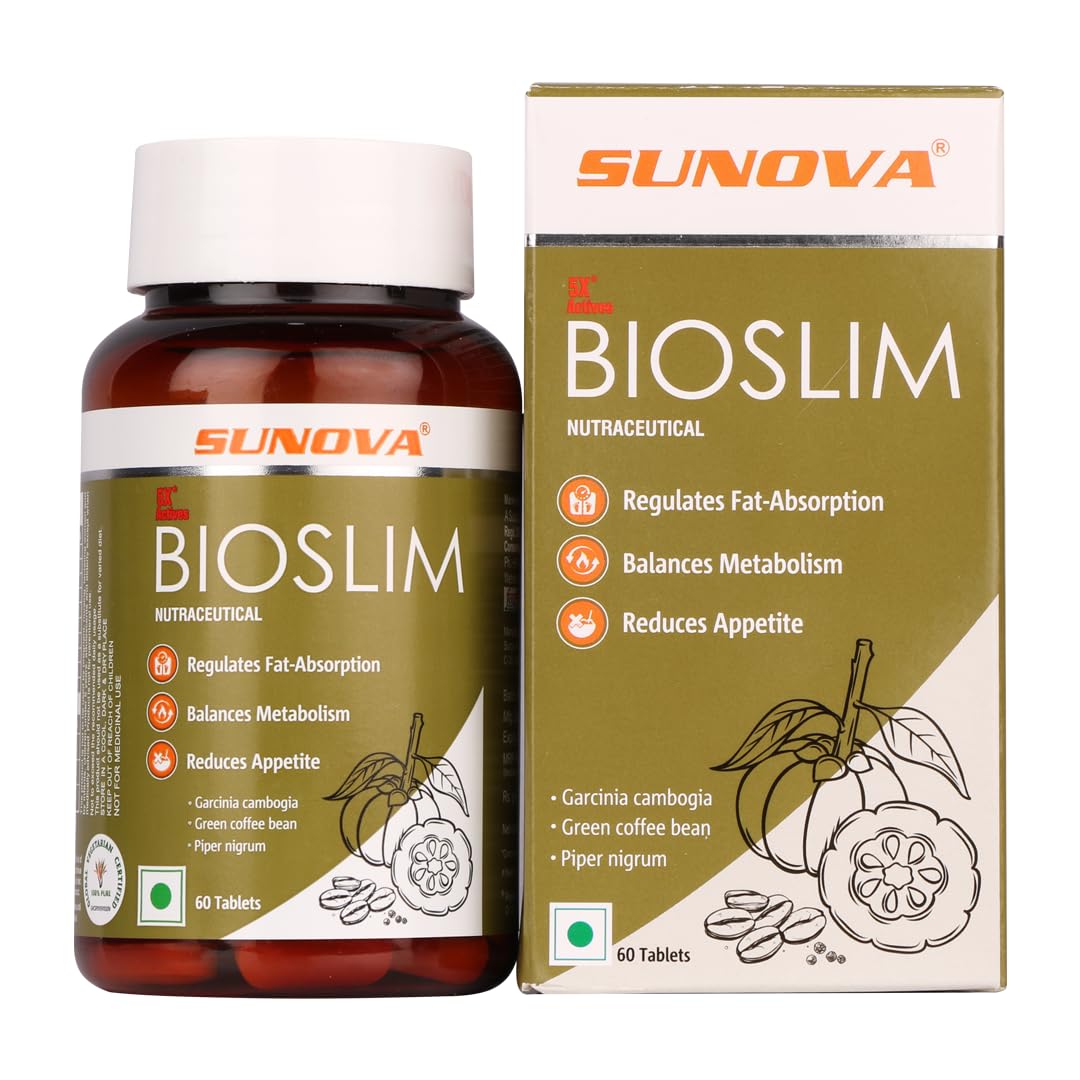 SUNOVA Bioslim Fat Burner Capsules – Organic Weight Management Formula ...