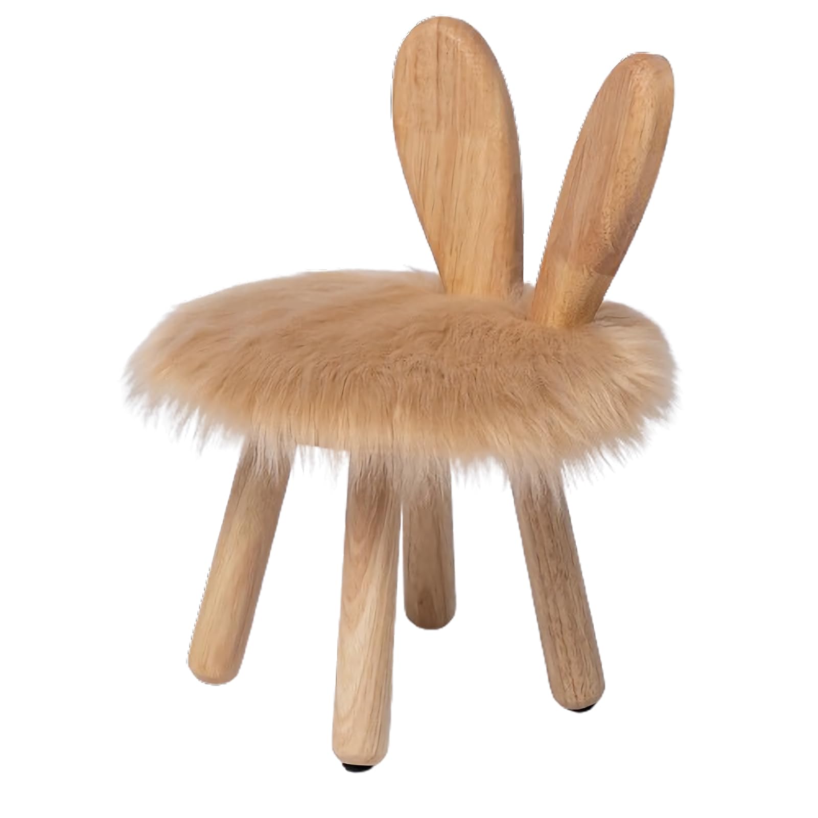 Baby Chair Kids’ Bunny Stool (Pearl White) - 400lb Capacity Wooden ...