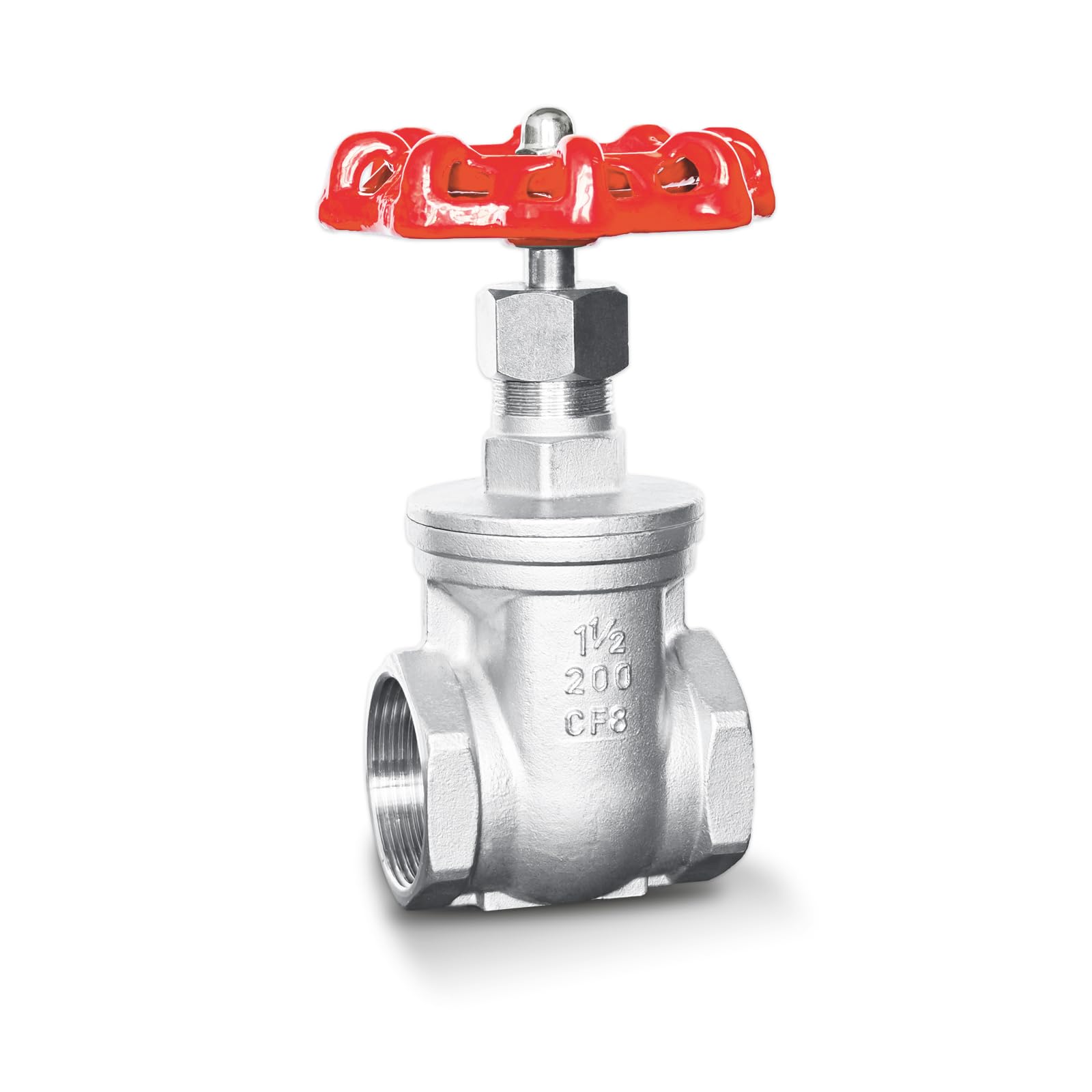 Amazon.com: 1-1/2" NPT Stainless Steel Gate Valve, Heavy Duty Female x ...