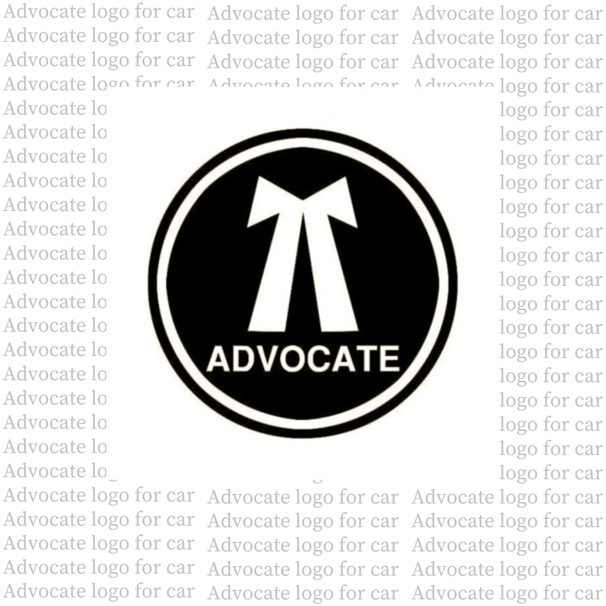 Advocate Logo Sticker for car (Front Adhesive) - Pack of 2 : Amazon.in ...