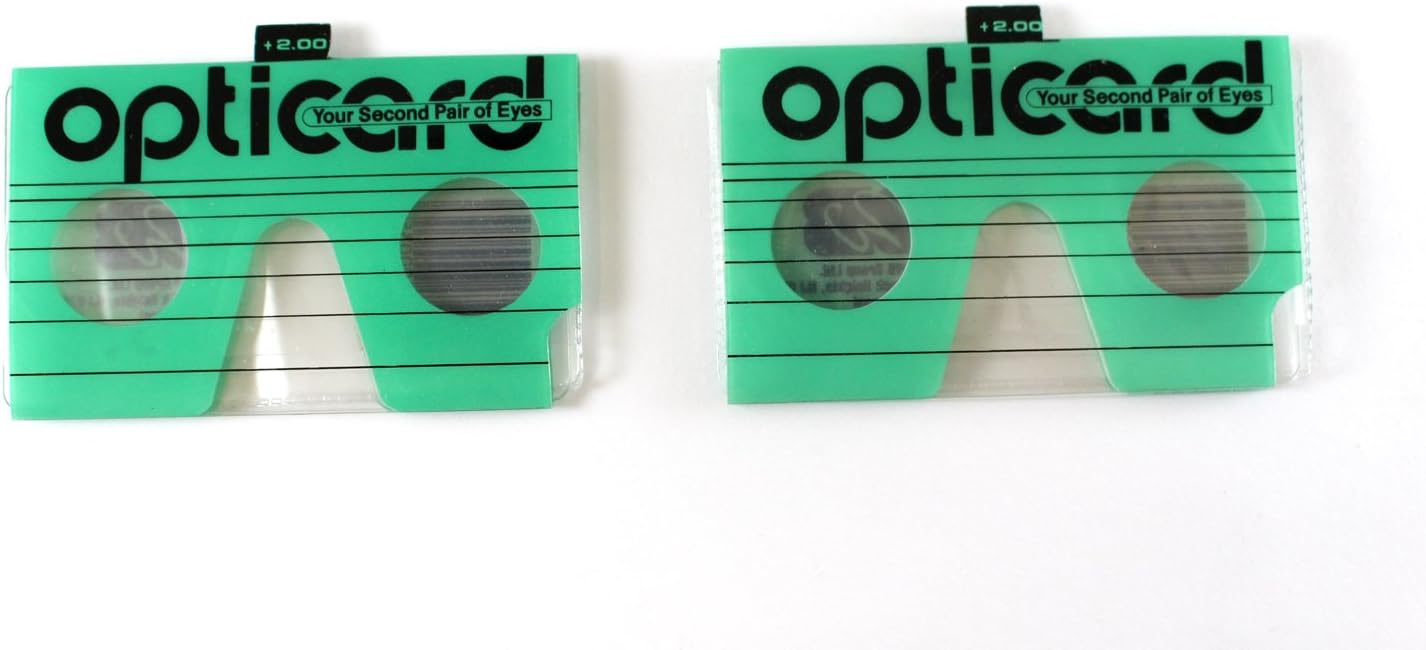 Amazon.com: Opticard Magnifying Reading Card- +2.00 Magnification ...