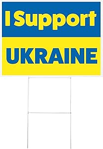 Amazon.com: Gear Tatz - I Support Ukraine - Pro-Ukraine Yard Sign - 2 ...