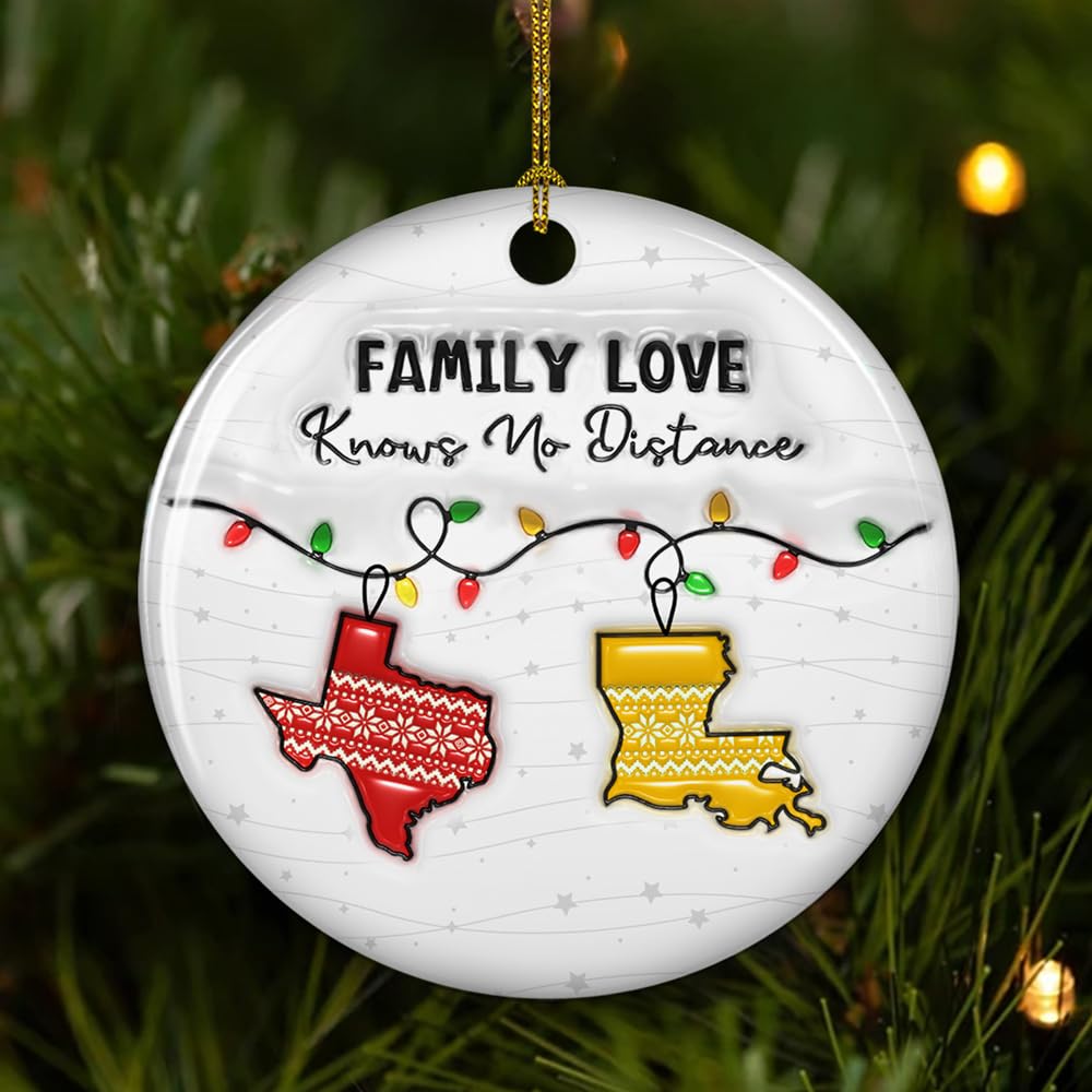 Amazon.com: WRAPPINESS Family Love Knows No Distance - Personalized ...