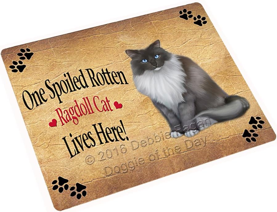 Amazon.com: Ragdoll Spoiled Rotten Cat Magnet (Mini 3.5" x 2"): Home ...