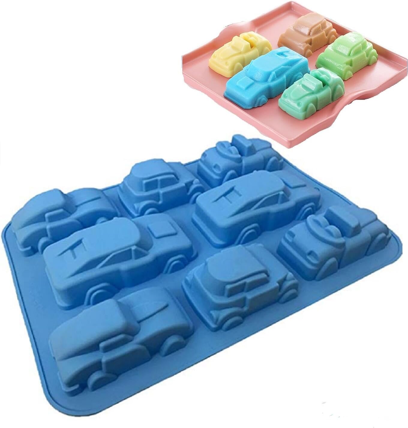 Amazon.com: zmgmsmh Silicone Carton Car Mold Baking Molds Bakeware for ...