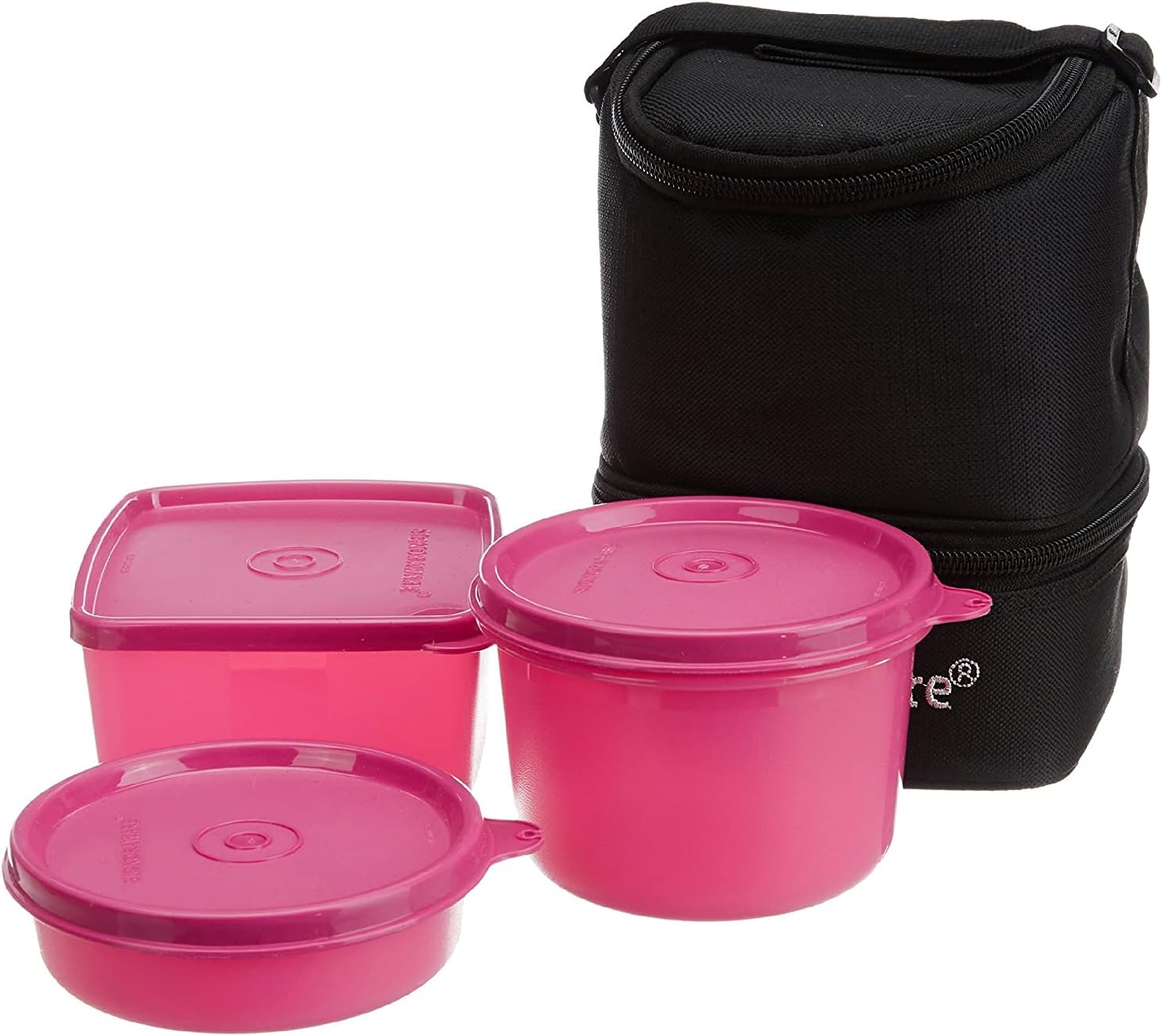 Buy Signoraware Best Plastic Lunch Box Set with Bag, 200ml, 4-Pieces ...