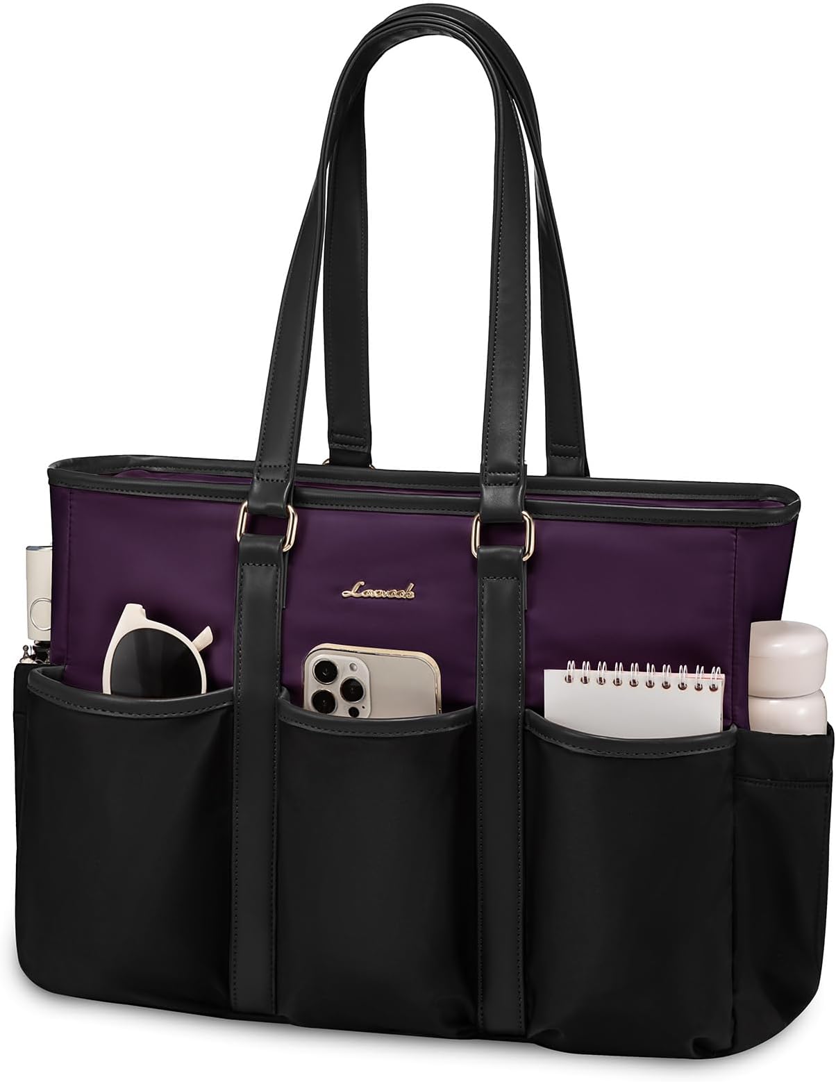 Amazon.com: LOVEVOOK Teacher Tote Bag for Women Work, 15.6 Inch Laptop ...