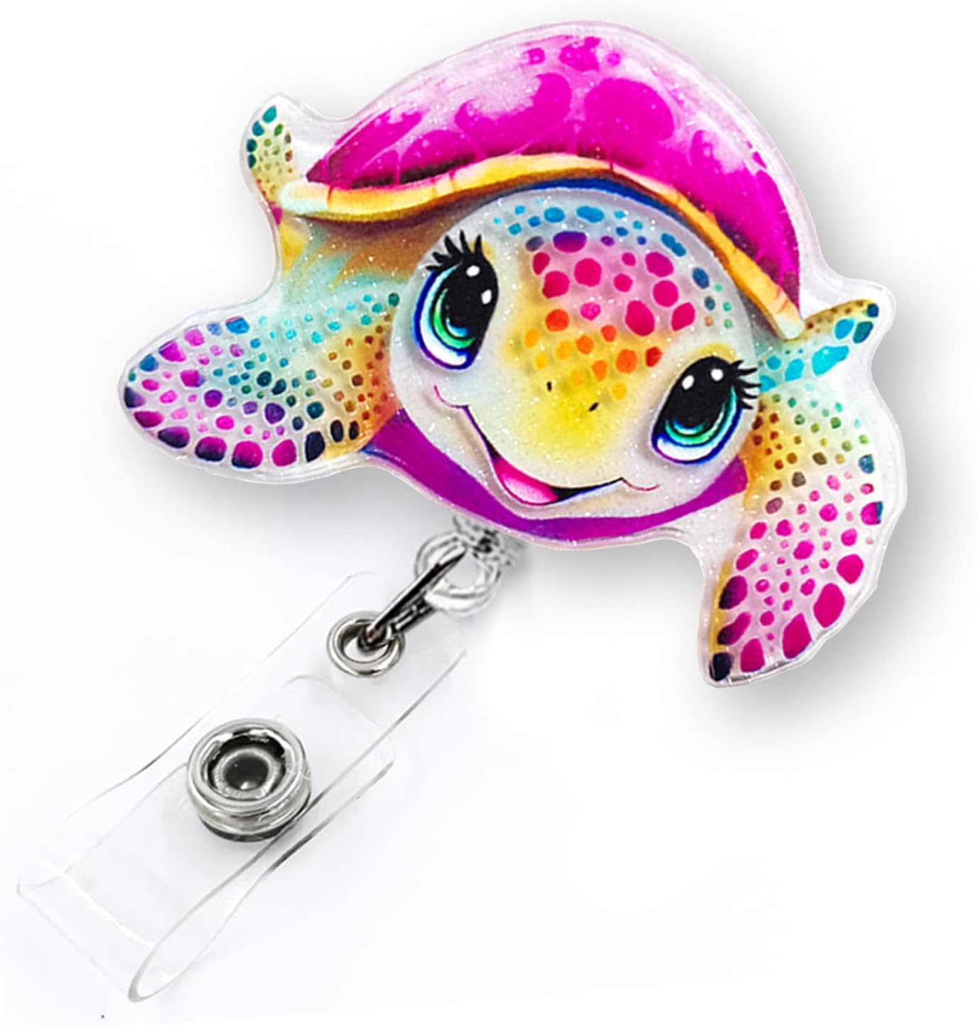 Amazon.com : Cute Turtle Badge Reel Retractable for Nurse RN LPN ...