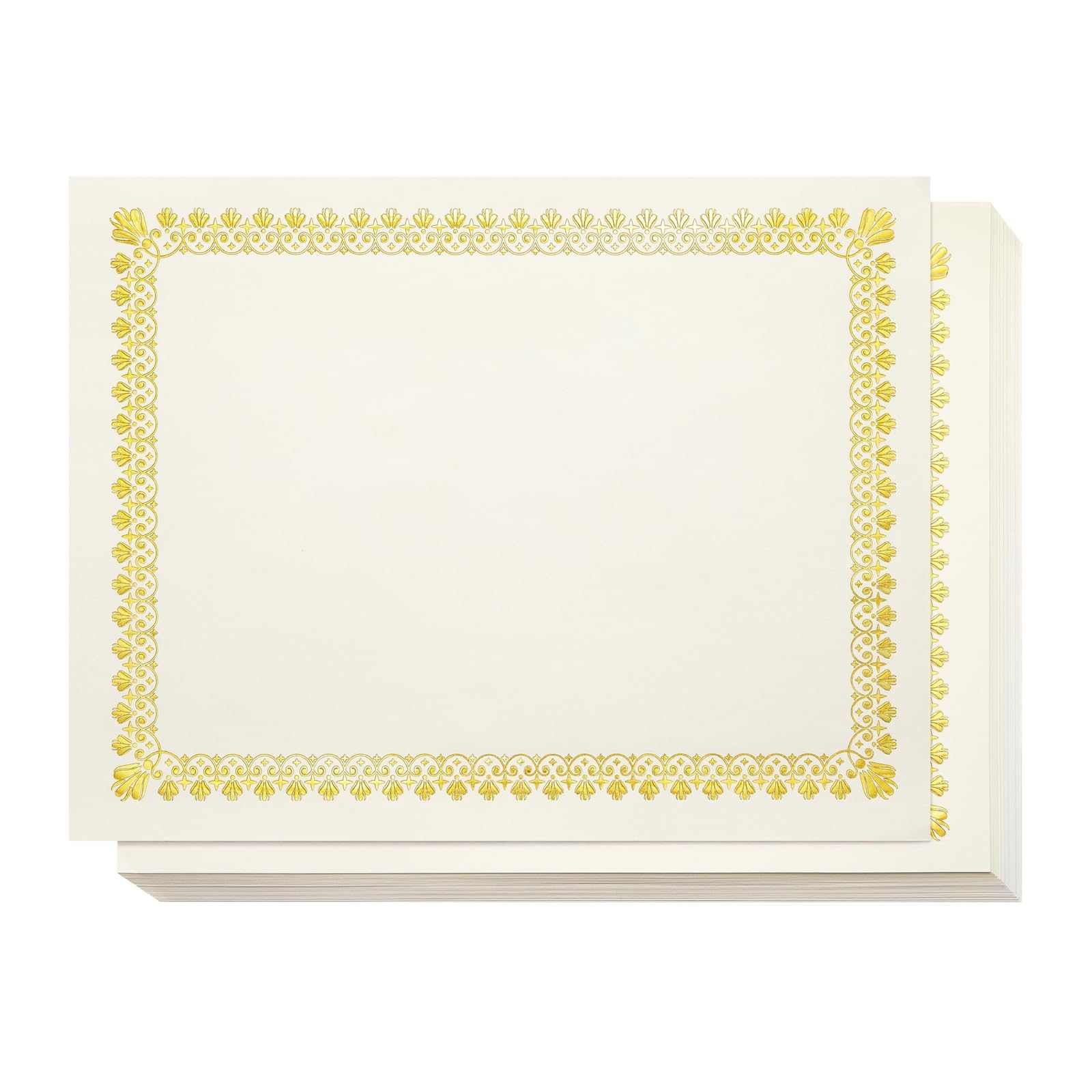 48 Pack Certificate Papers - Letter Size Blank Award Certificates Paper ...