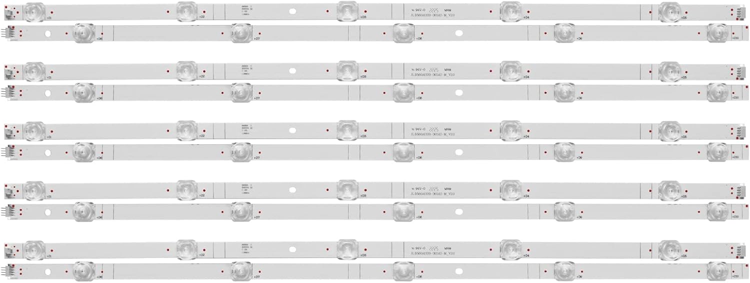 Amazon.com: LED Backlight Strips(10pcs) for Sharp Hisense JL.D580A1330-365AS-M_V02 LC-58Q620U LC ...