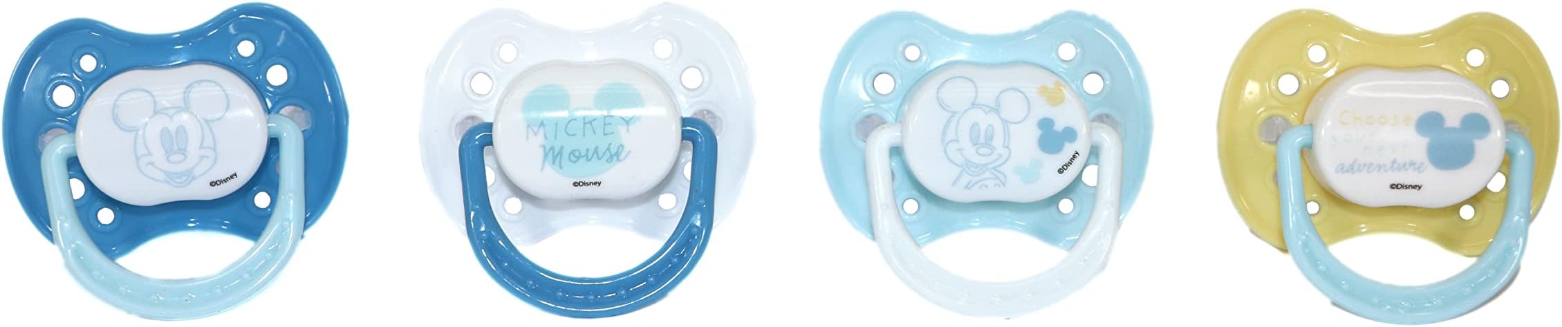 Amazon.com : Disney Mickey Mouse (Next Adventure Print) Pacifiers, 4 ...