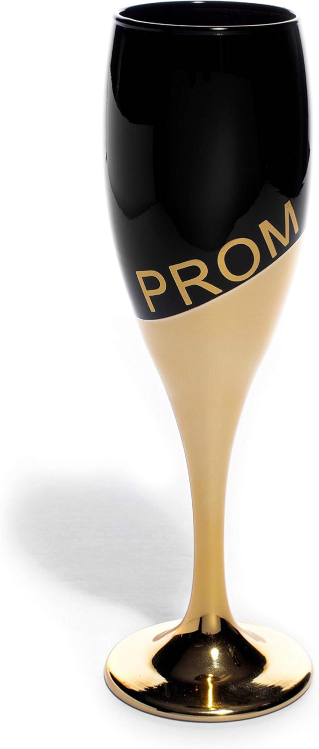 Amazon.com | Anderson's Gold and Black Color Block Prom Flute, 6 Ounces ...