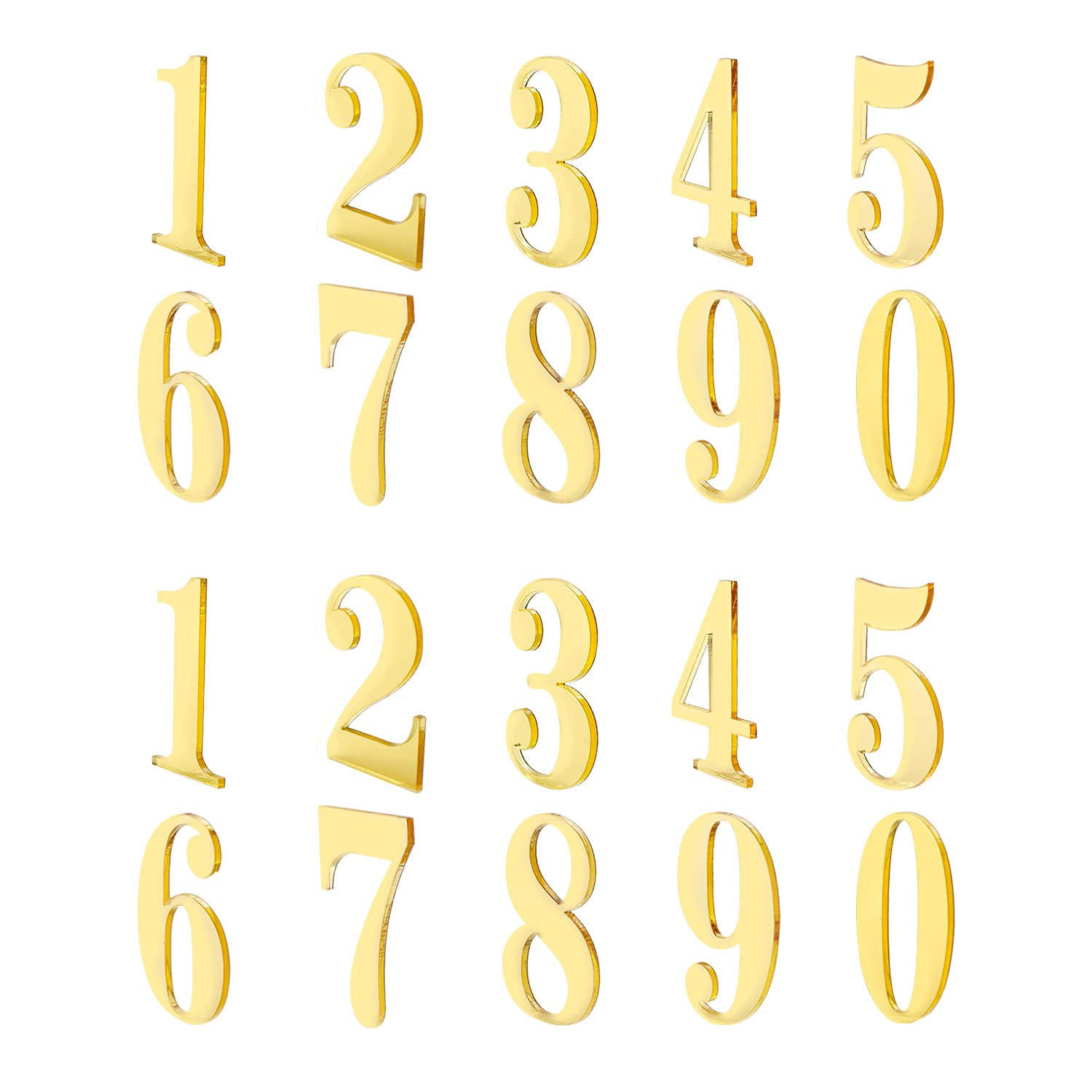 Mailbox Small Number Stickers, TIANLIN 20 Pieces Door Numbers Stick on ...