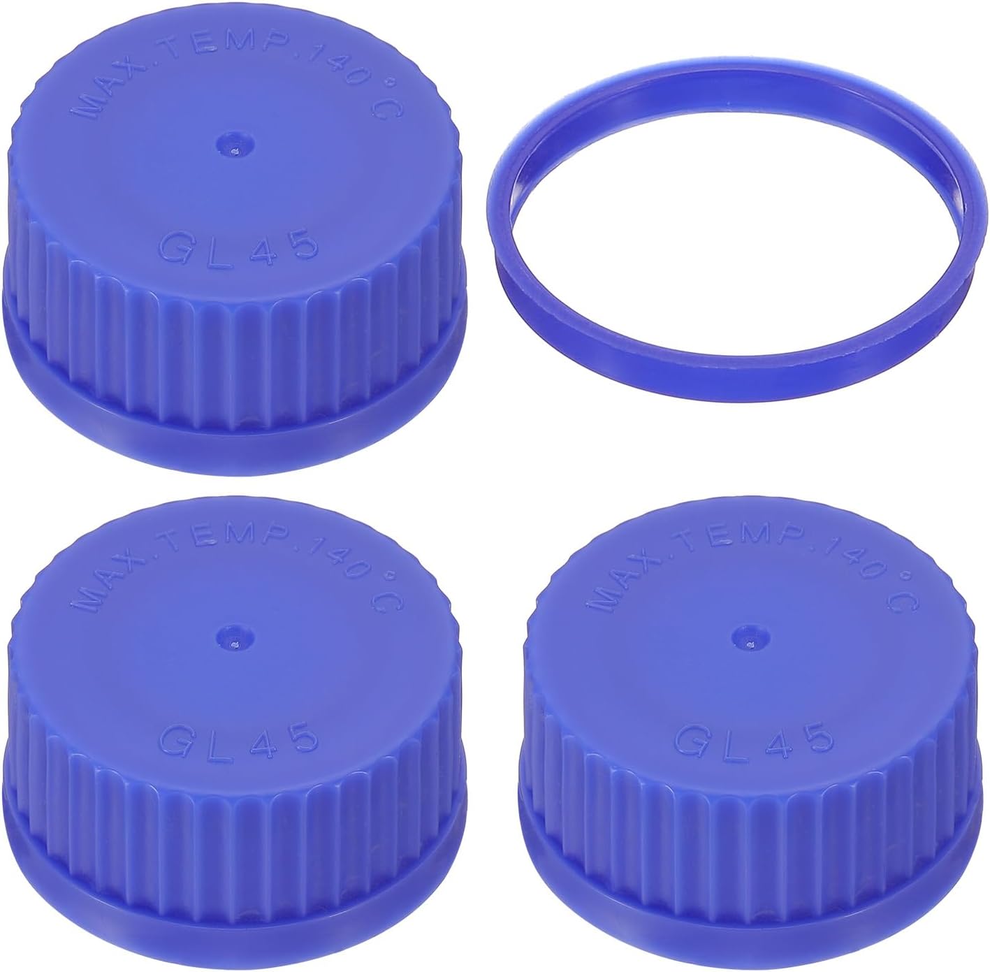 Amazon.com: PATIKIL 3 Pcs GL45 Screw Caps, 45mm Polypropylene Cover ...