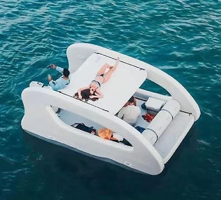 Hot Inflatable Electric Boat Inflatable House Boat for Ocean Lake Water ...