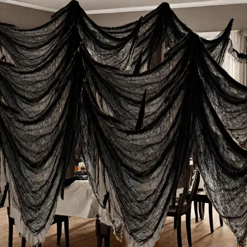 Amazon.com: Niurui 510 x 39 inch Large Size Creepy Cloth Black ...