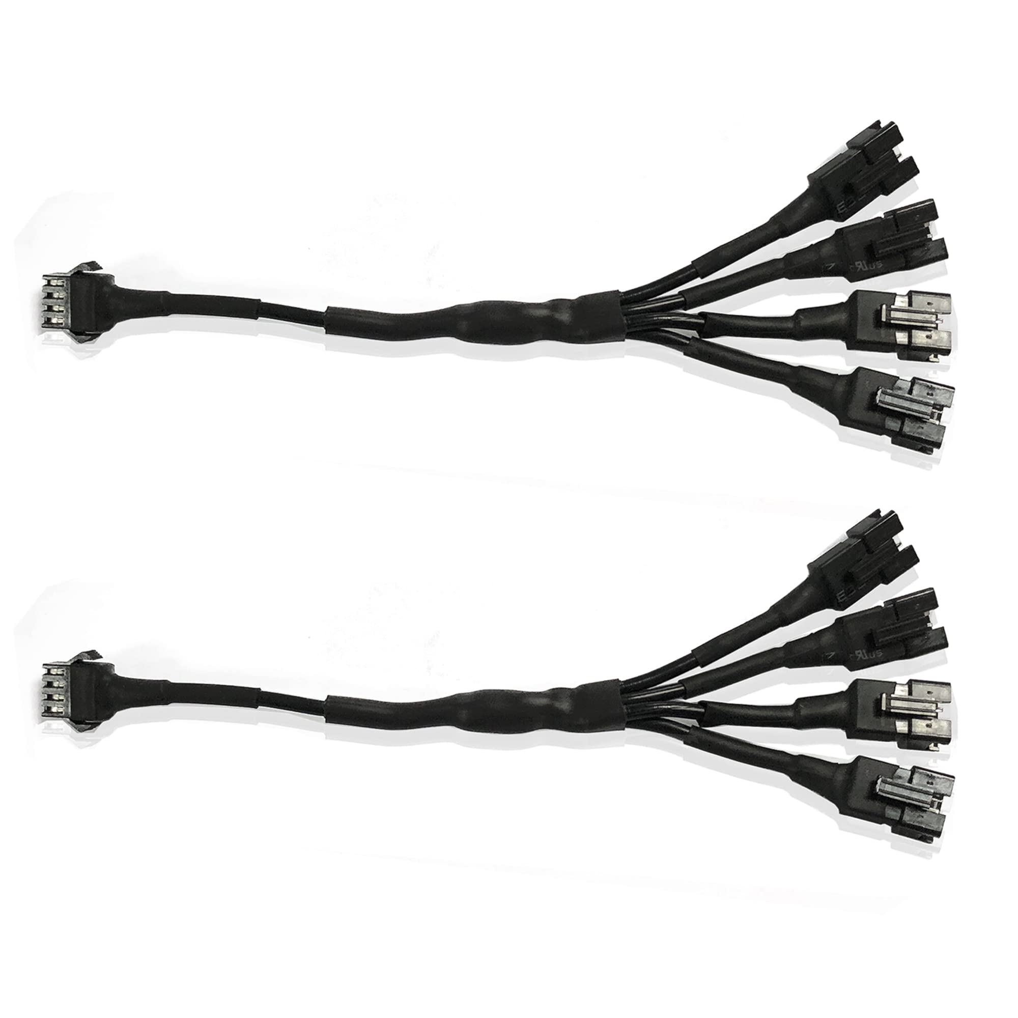 Amazon.com: NBWDY 2Pcs Motorcycle Extension Wire 4-Way Splitter Y Cable ...