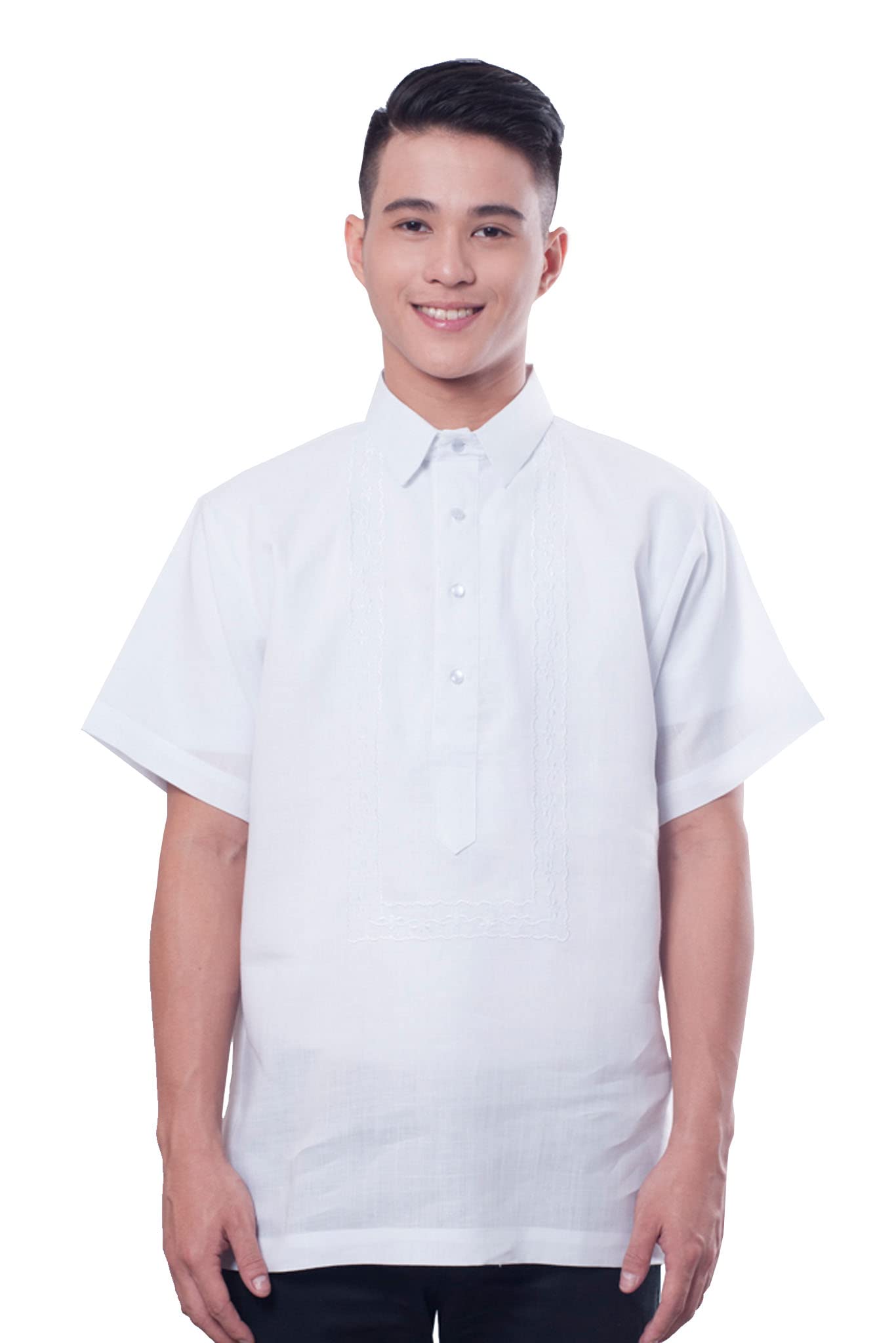 My09 Filipino Office Barong Tagalog Gusot Bihis Mayaman White Us ...