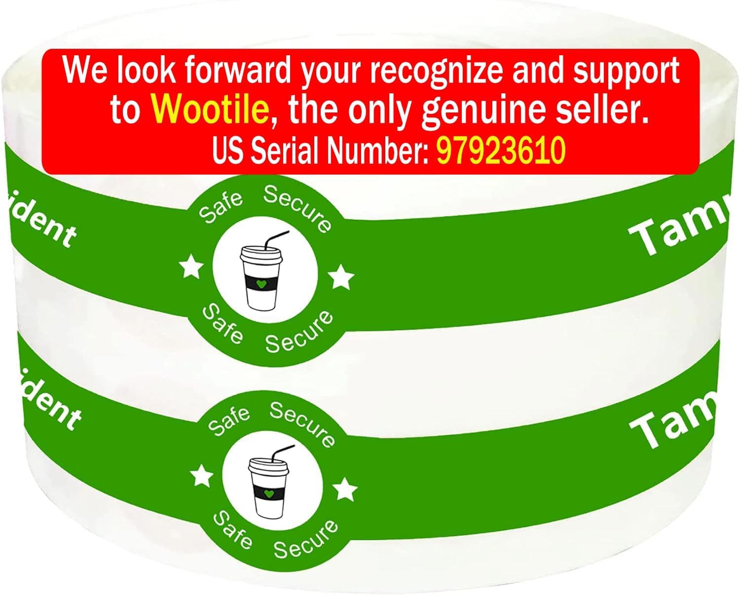 Amazon.com : Food Retail Package Seal Labels,9x1 Inch Safe Secure ...