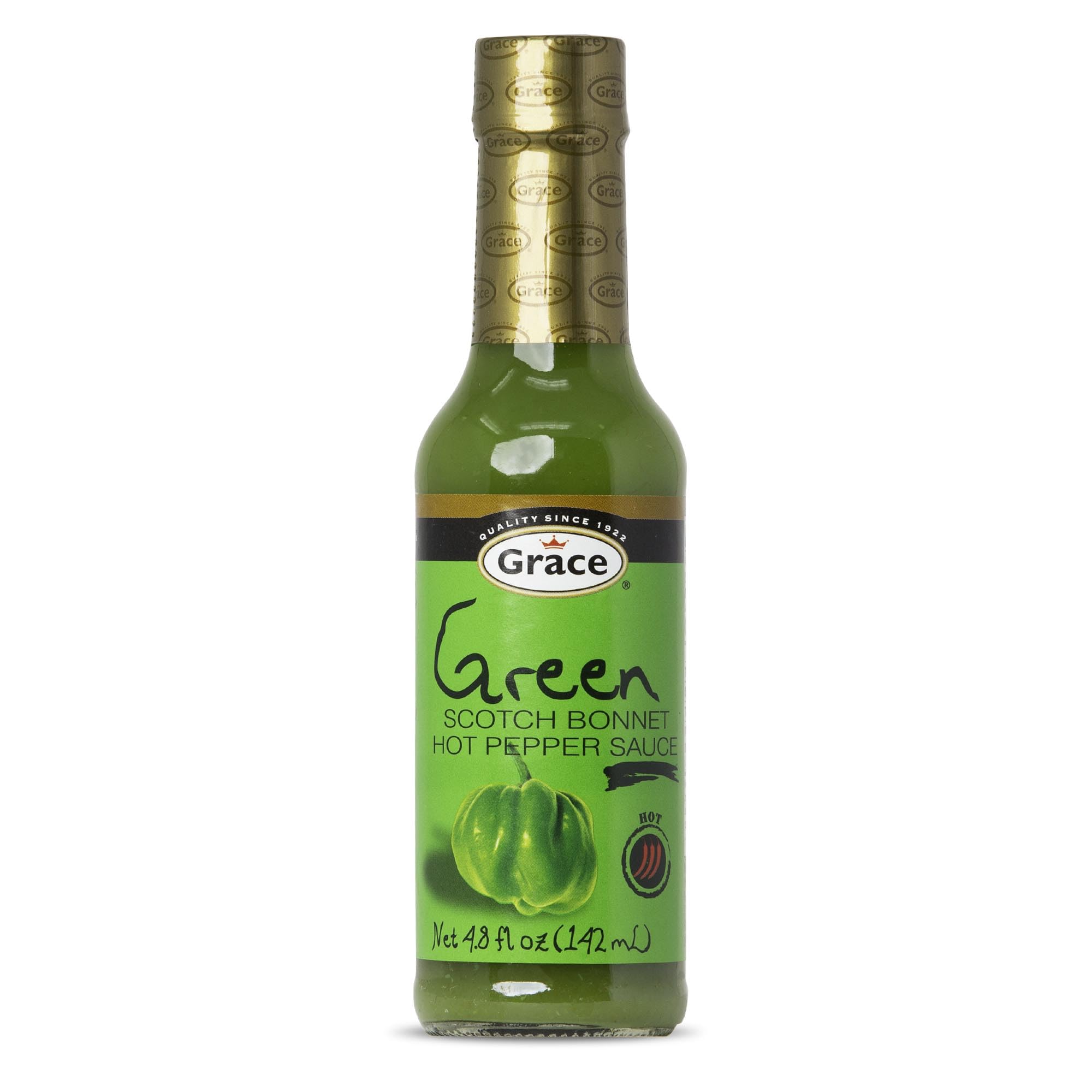 Snapklik.com : Green Scotch Bonnet Hot Pepper Sauce 4.8oz - Authentic ...