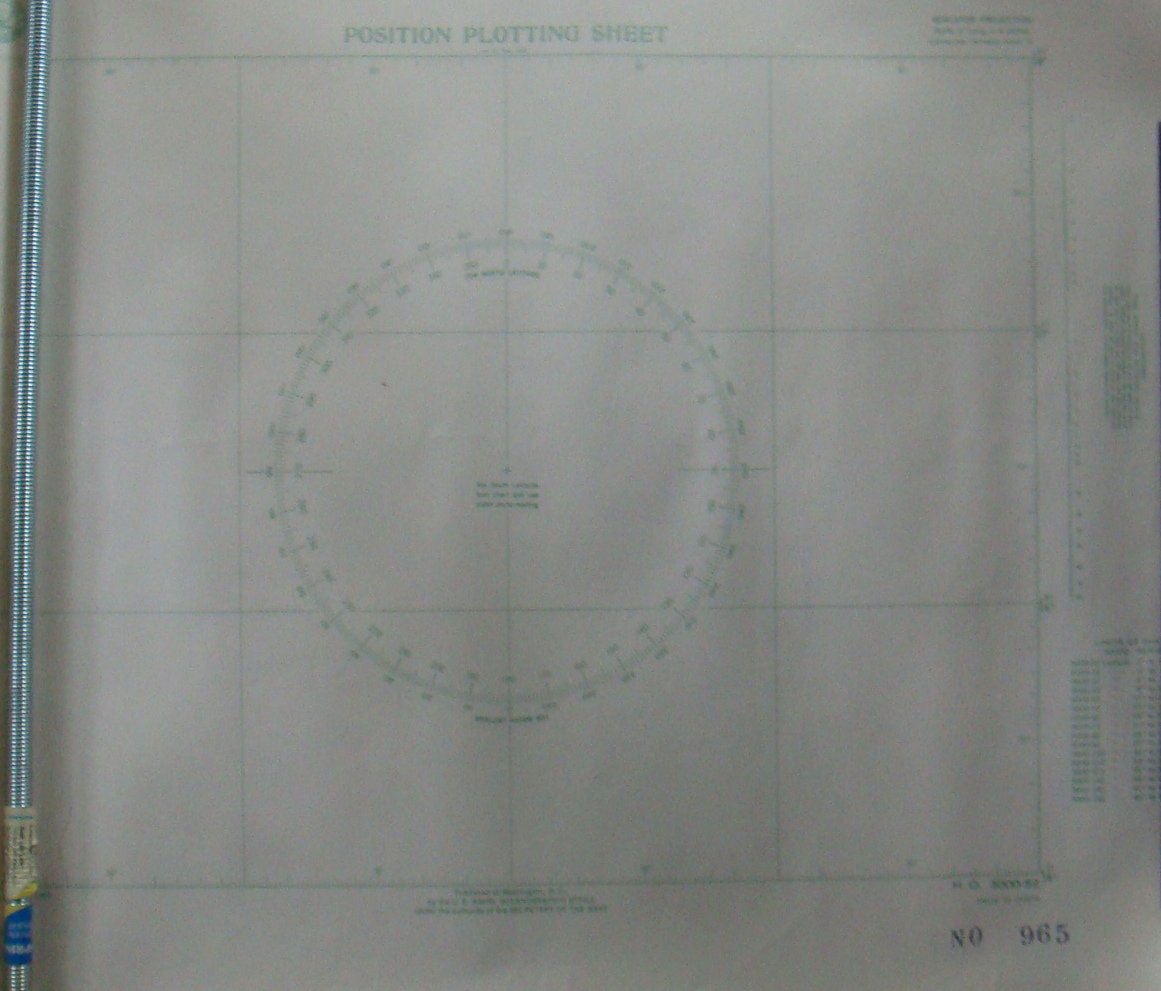 Position Plotting Sheet, Mercator Projection: #965: Hydrographic Office ...