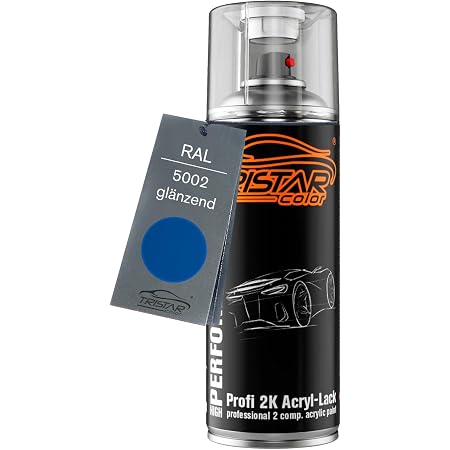 TRISTARcolor RAL 5002 Ultramarinblau glänzend 2K Acryl Spraydose ...