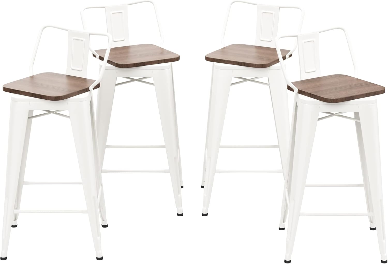 Amazon.com: Changjie Furniture 30 Inch Swivel Bar Stools Set of 4 with ...