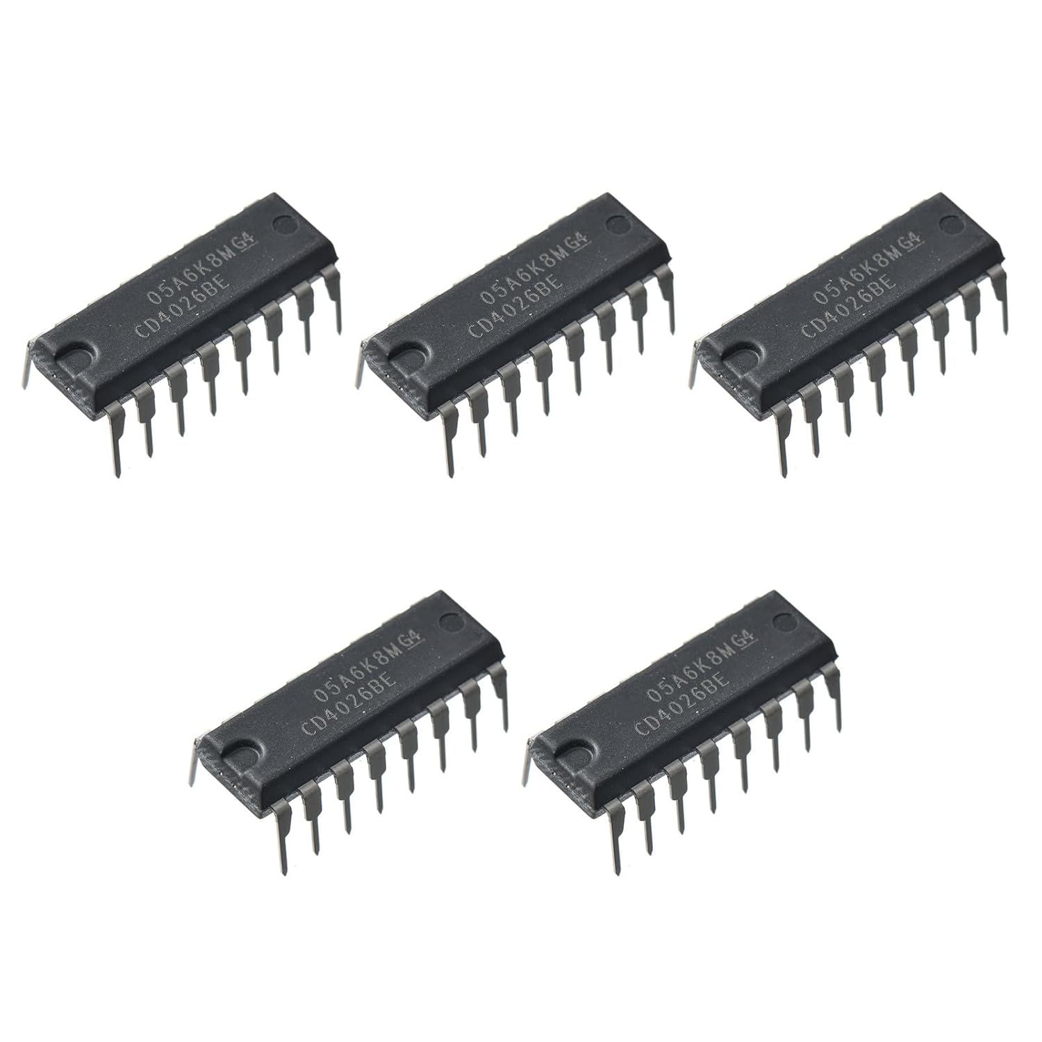 Amazon.co.jp: Bridgold CD4026BE CD4026 4026 CMOS ディケイドカウンターディバイダー デコード7 ...