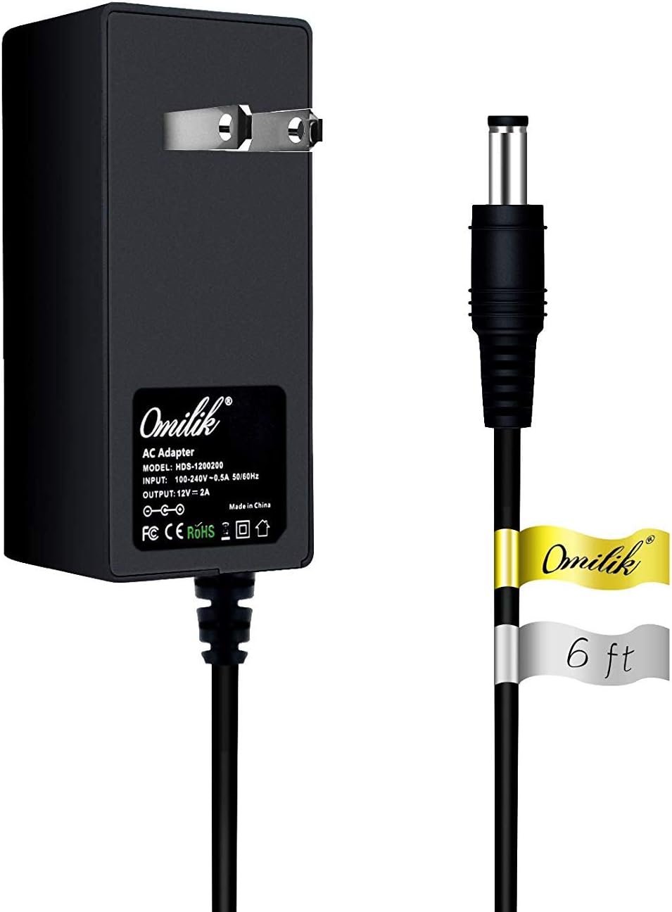 Amazon.com: Omilik UL Listed 6FT 12V AC Adapter for X Rocker Gaming ...