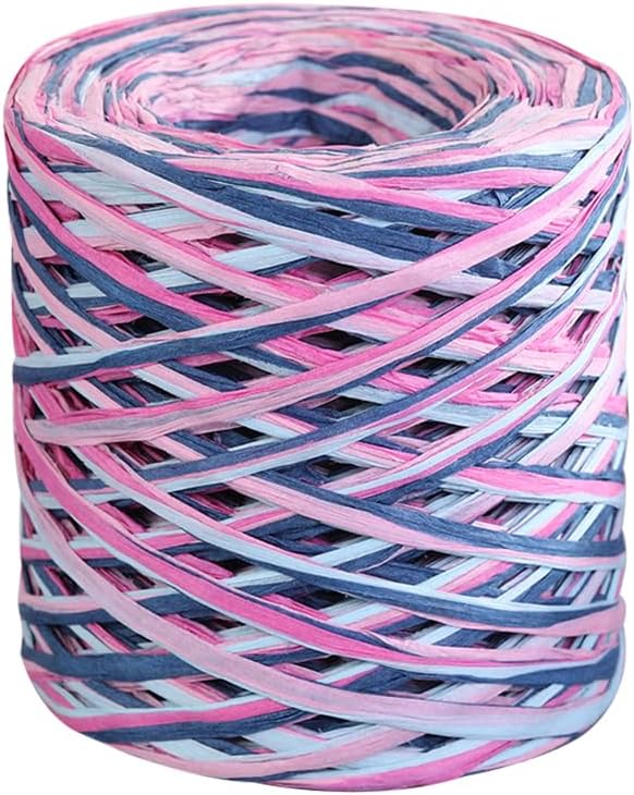 Amazon.com: Colored Raffia Paper Ribbon, 6 Colors Packing Paper String ...
