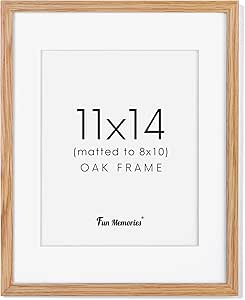 Amazon.com - 11x14 Picture Frame, Solid Oak Wood 11"x14" Photo Frame ...