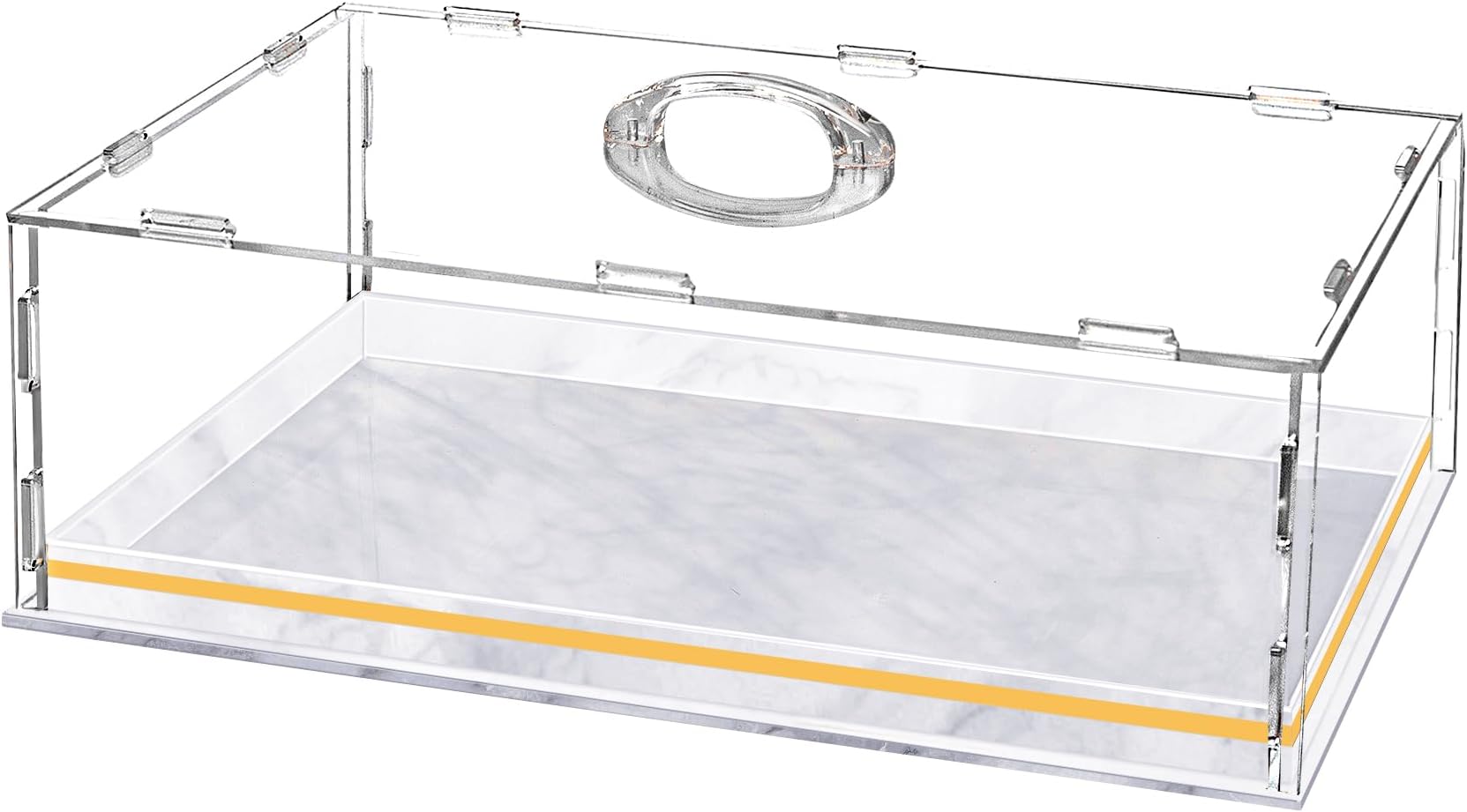 Amazon.com: Gold Valley Rectangular Cake Tray, Cake Plate Dish with ...