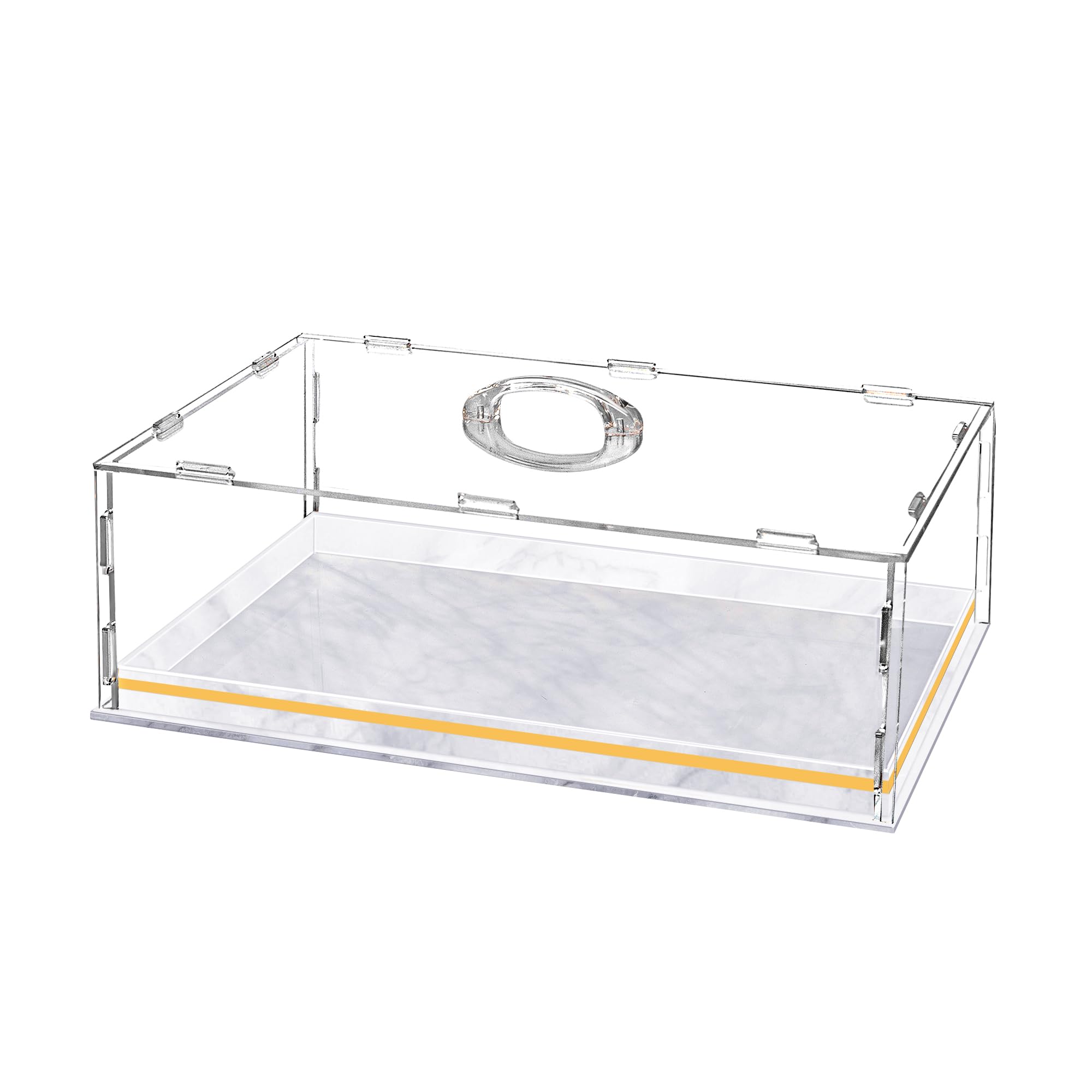 Amazon.com: GENMOUS Acrylic Rectangular Cake Tray, Cake Stand Plate ...