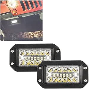 Amazon.co.jp: 2pcs 12V 6" Recessed Work Light 26 LED Super Bright ...