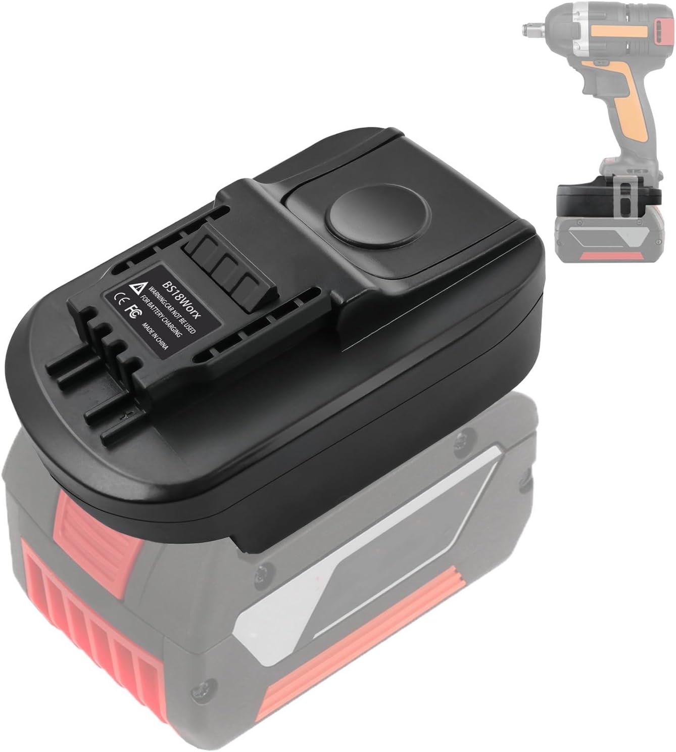 Rozlchar Adapter Konverter Kompatible für for Bosch 18V Li-Ion Akku auf ...