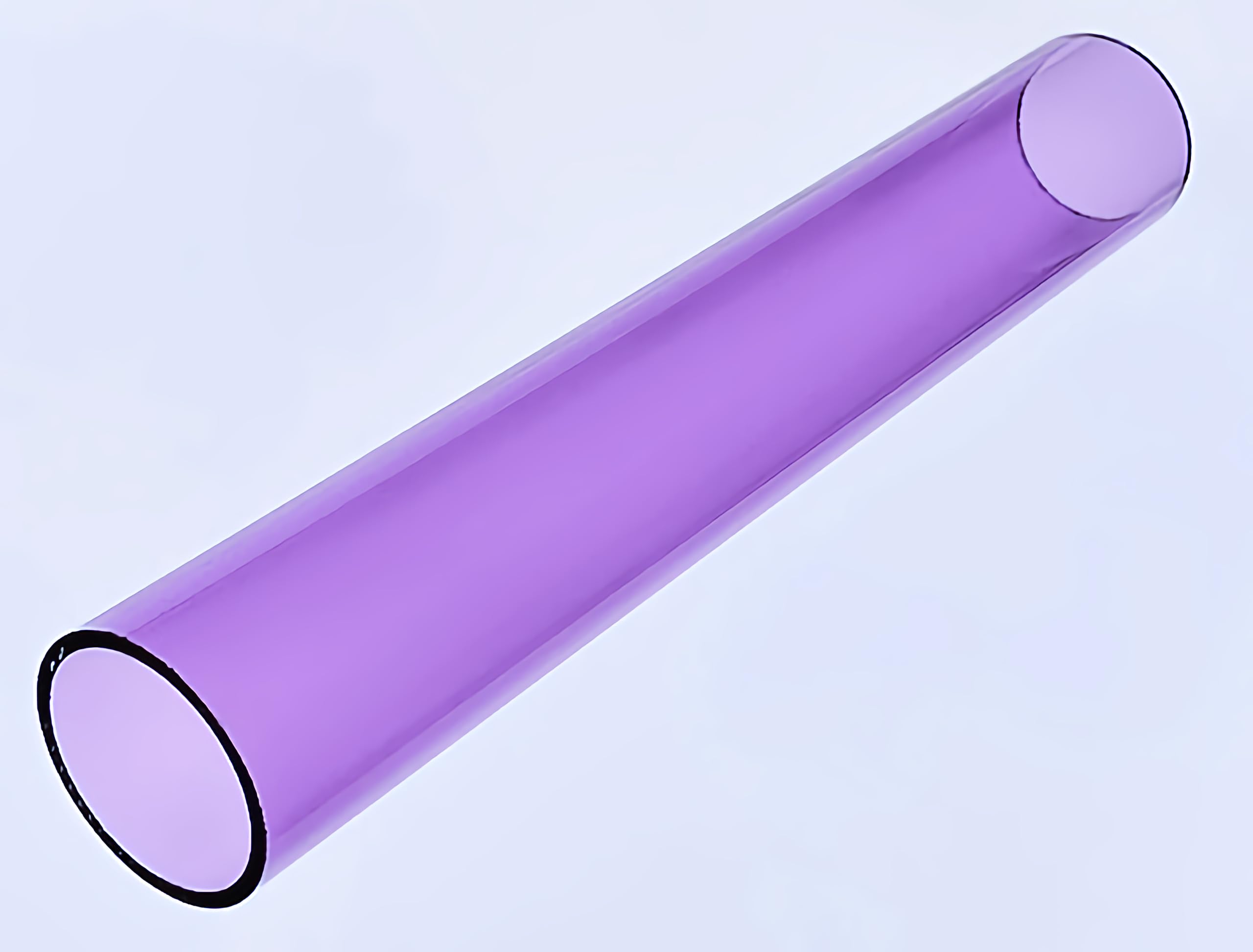 Amazon.com: 2" OD x 1 3/4" ID x 12" Long Clear PURPLE Translucent ...