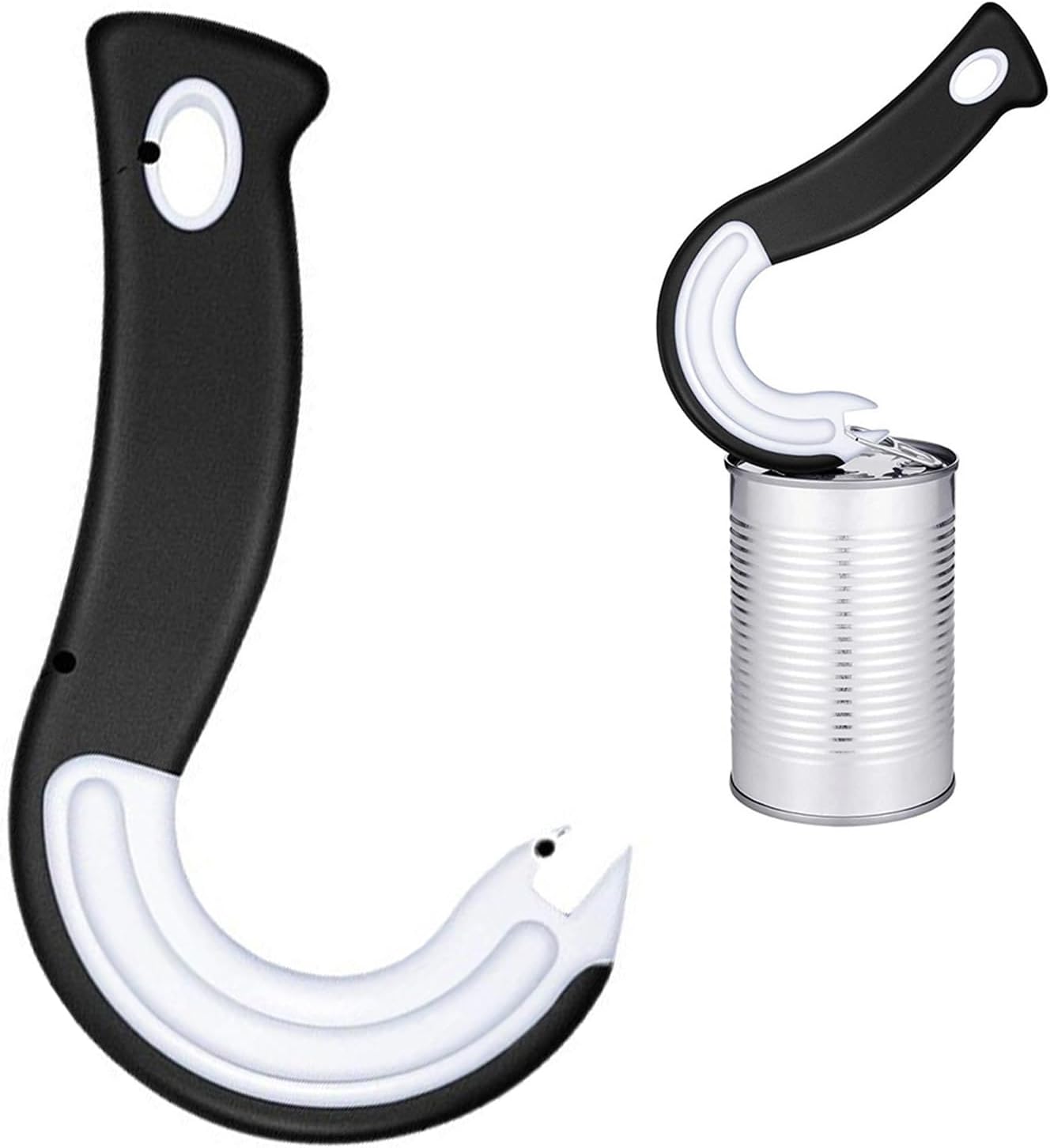 1 pcs Effortless J-Shaped Ring Pull Can Opener - Ideal Kitchen Aid for ...