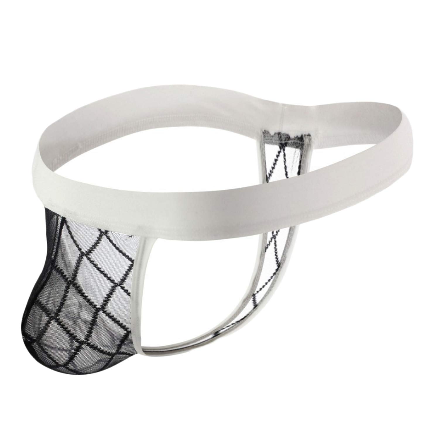 Buy JIER Men's Mesh Sheer See Through Bulge Pouch Bikini Underwear ...