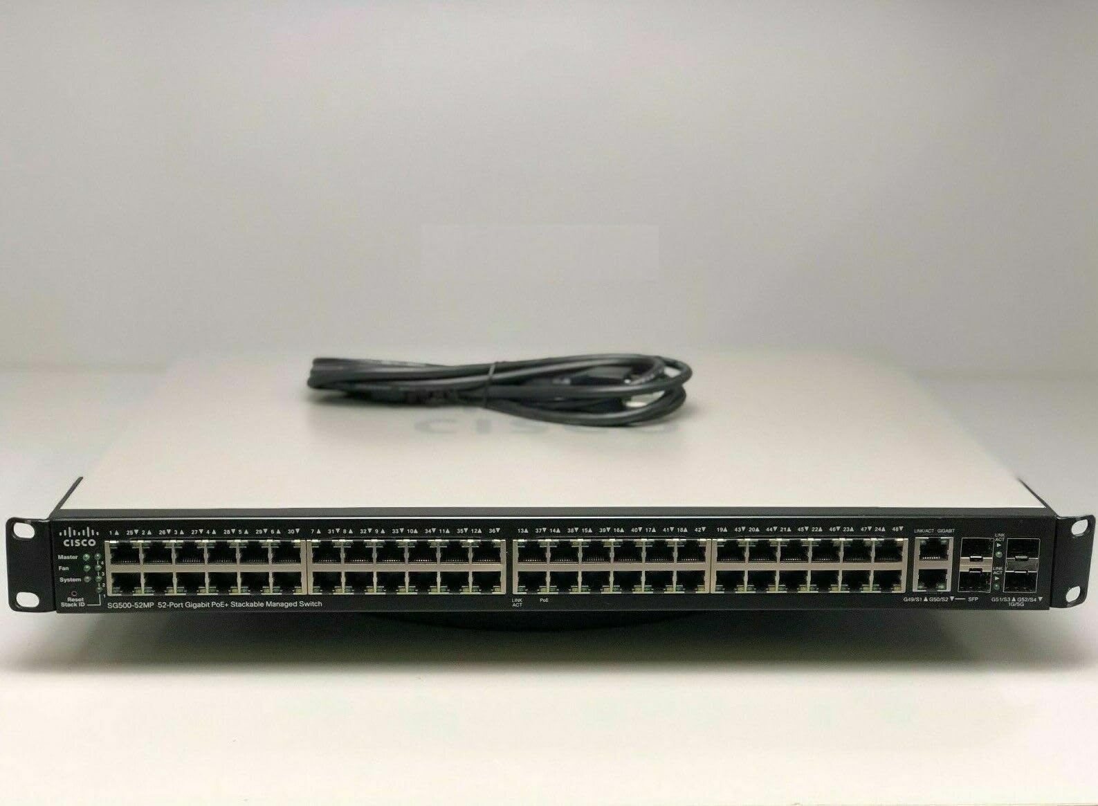 Amazon.com: Cisco SG500-52MP-K9 52 Port Gigabit Max PoE+ Managed Switch ...